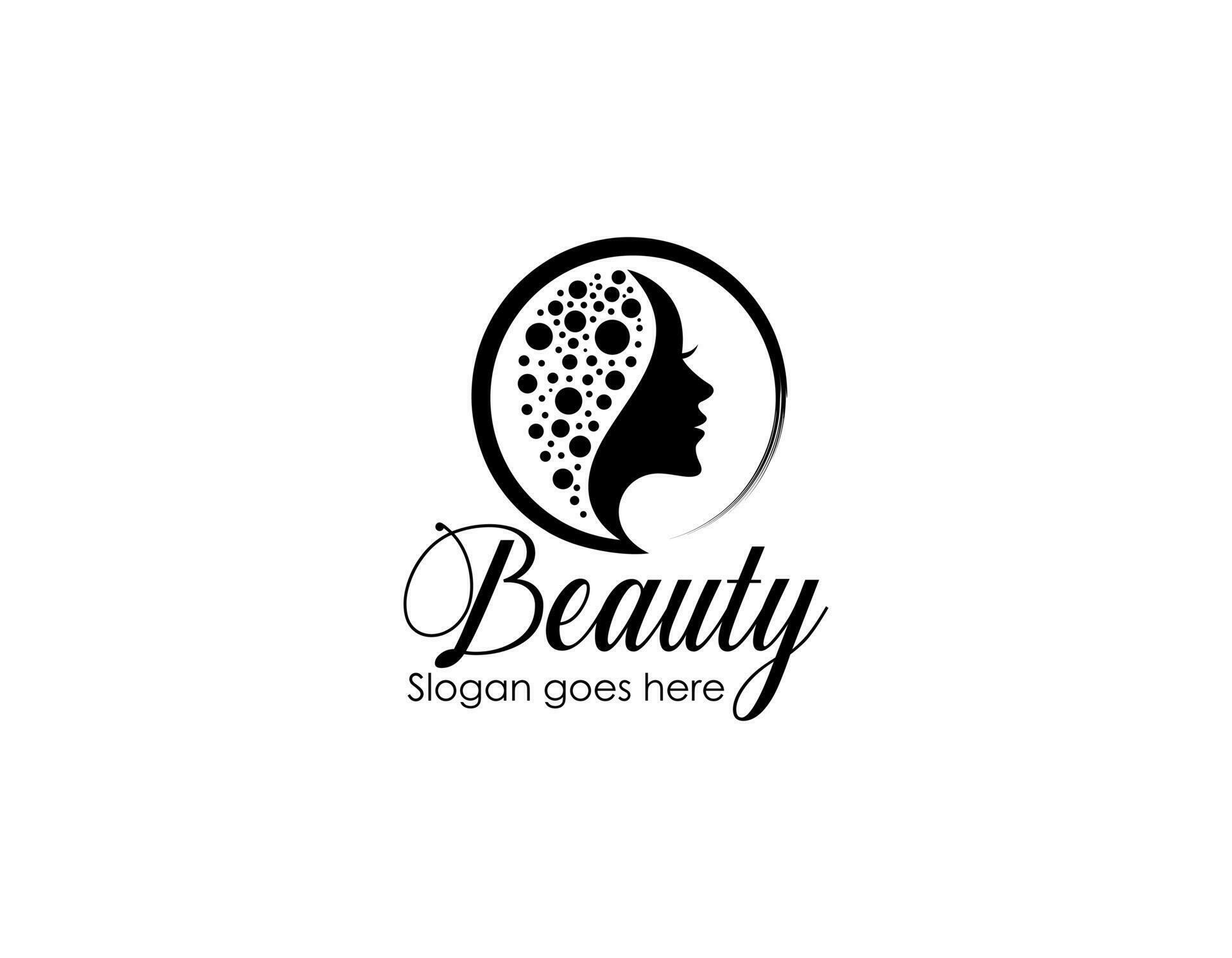Woman Face Logo Icon Vector Woman Face Logo Design Vector Illustration