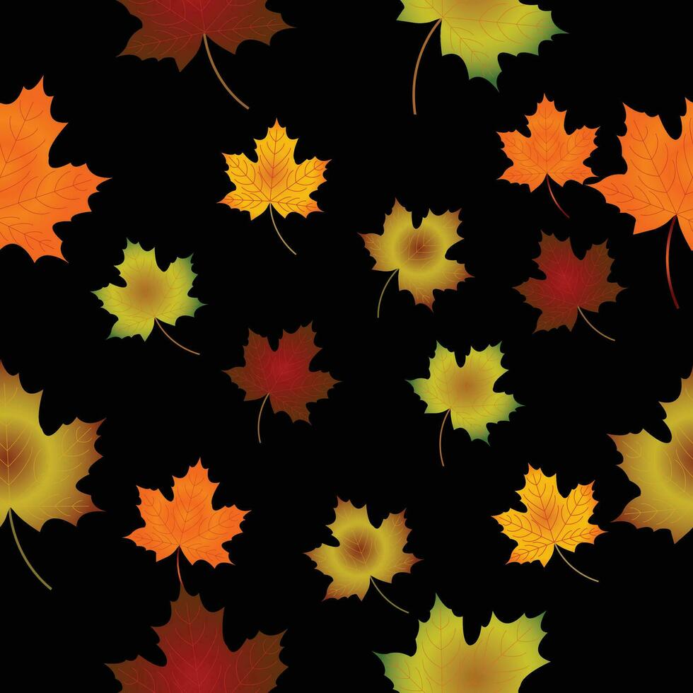 Seamless pattern with maple leaves. Texture background design for web banner, print, wallpaper ...