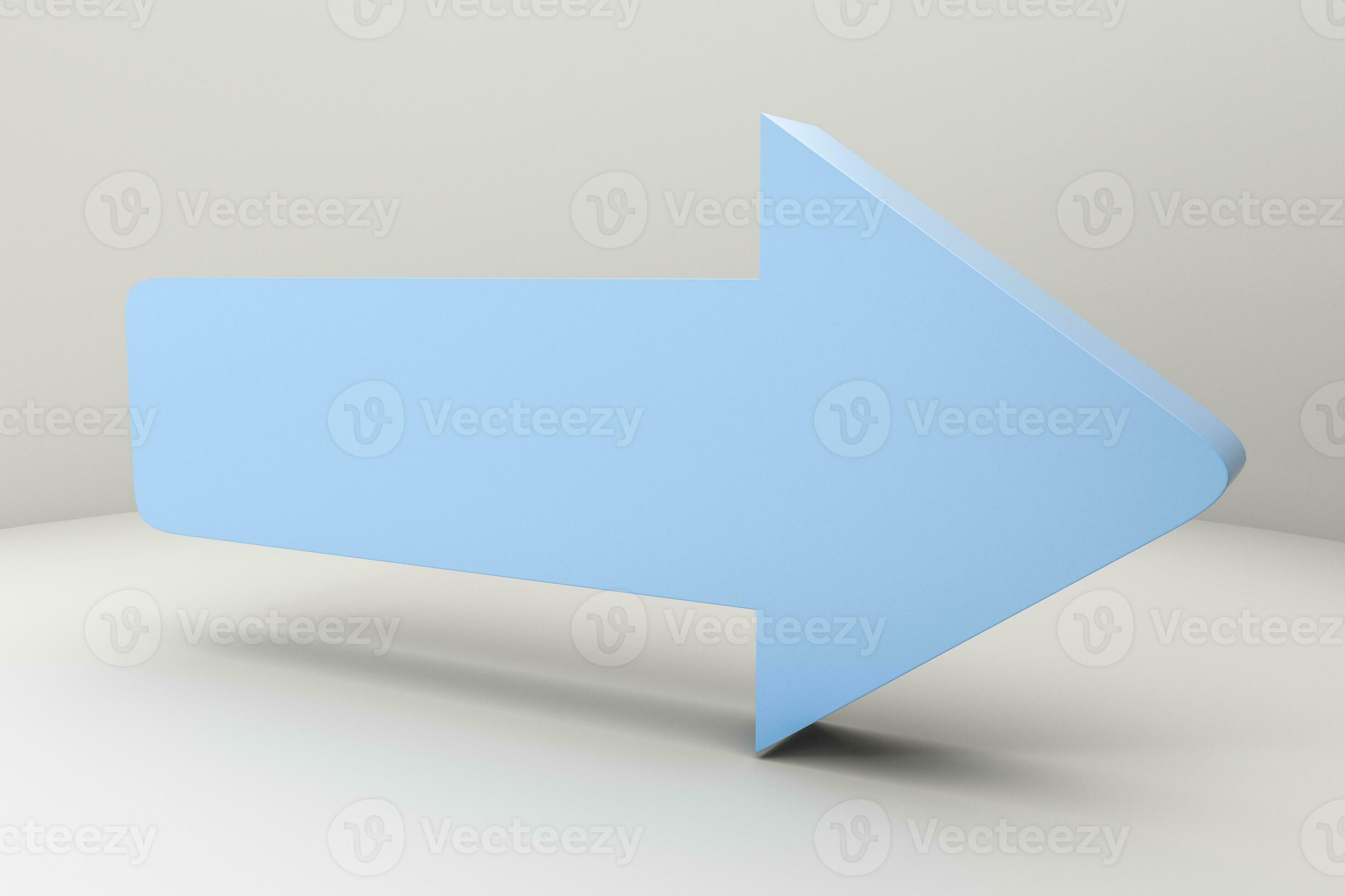 3d rendering, 3d model of arrow, the concept of development and ...