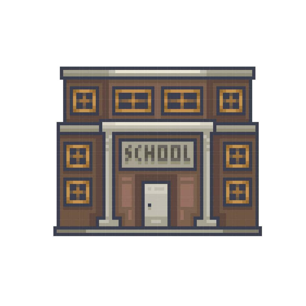 school building in pixel art style 27879854 Vector Art at Vecteezy school building in pixel art style 27879854 Vector Art at Vecteezy