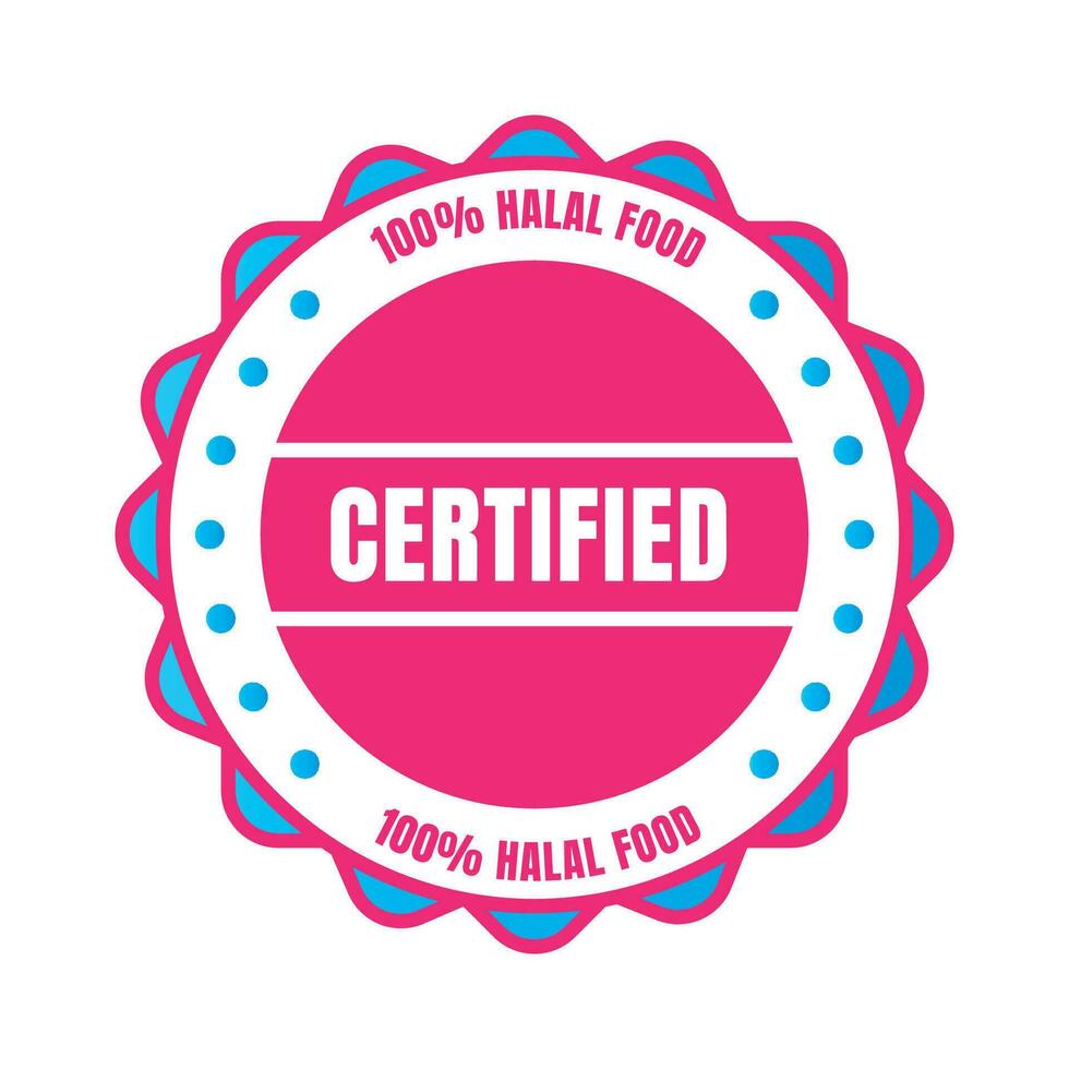 Certified Halal Food Badge Stamp Halal Food And Drink Label Certified Halal Food Badge Symbol