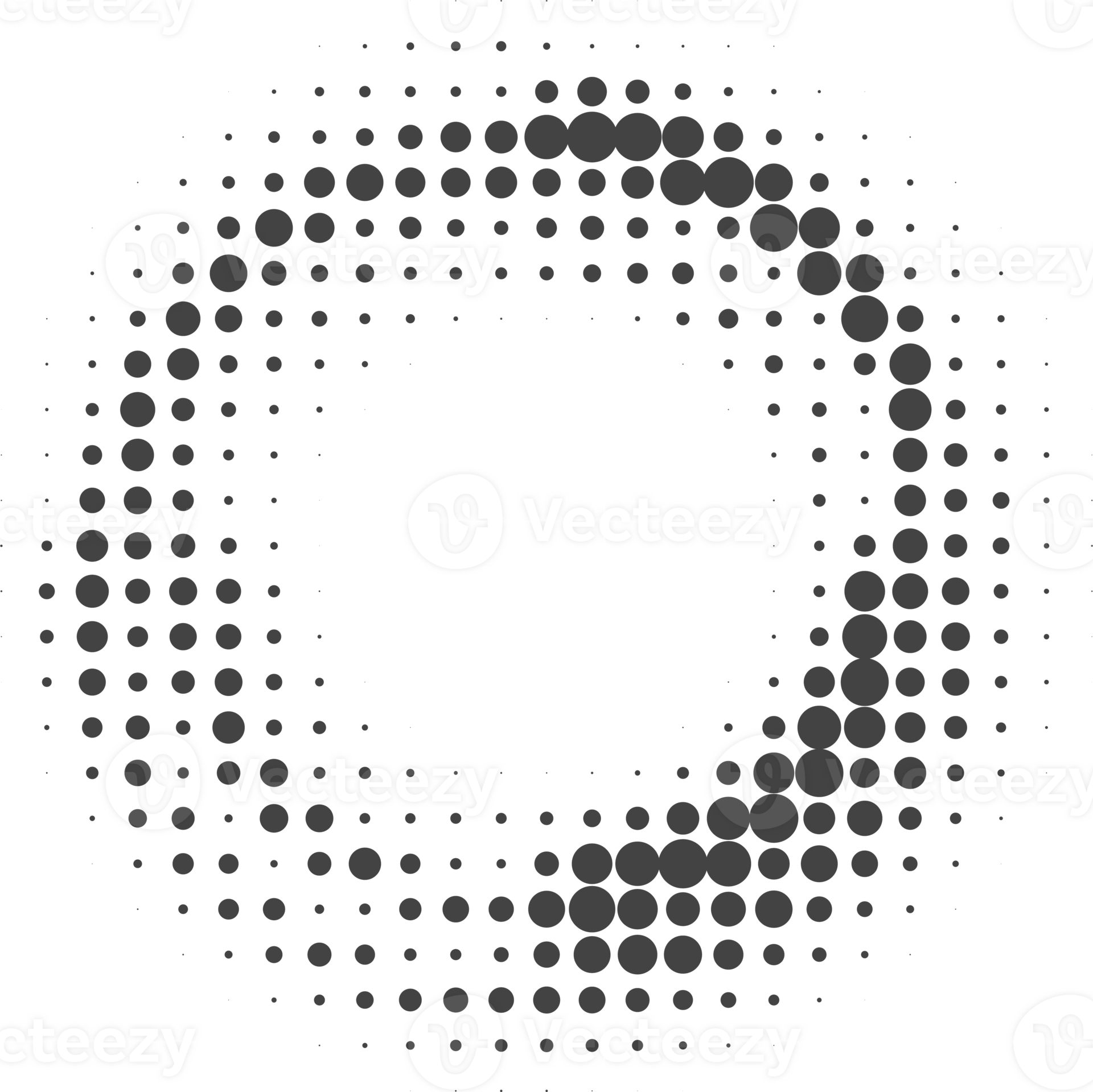 Dotted circle pattern. Abstract halftone round. Frame with random ...