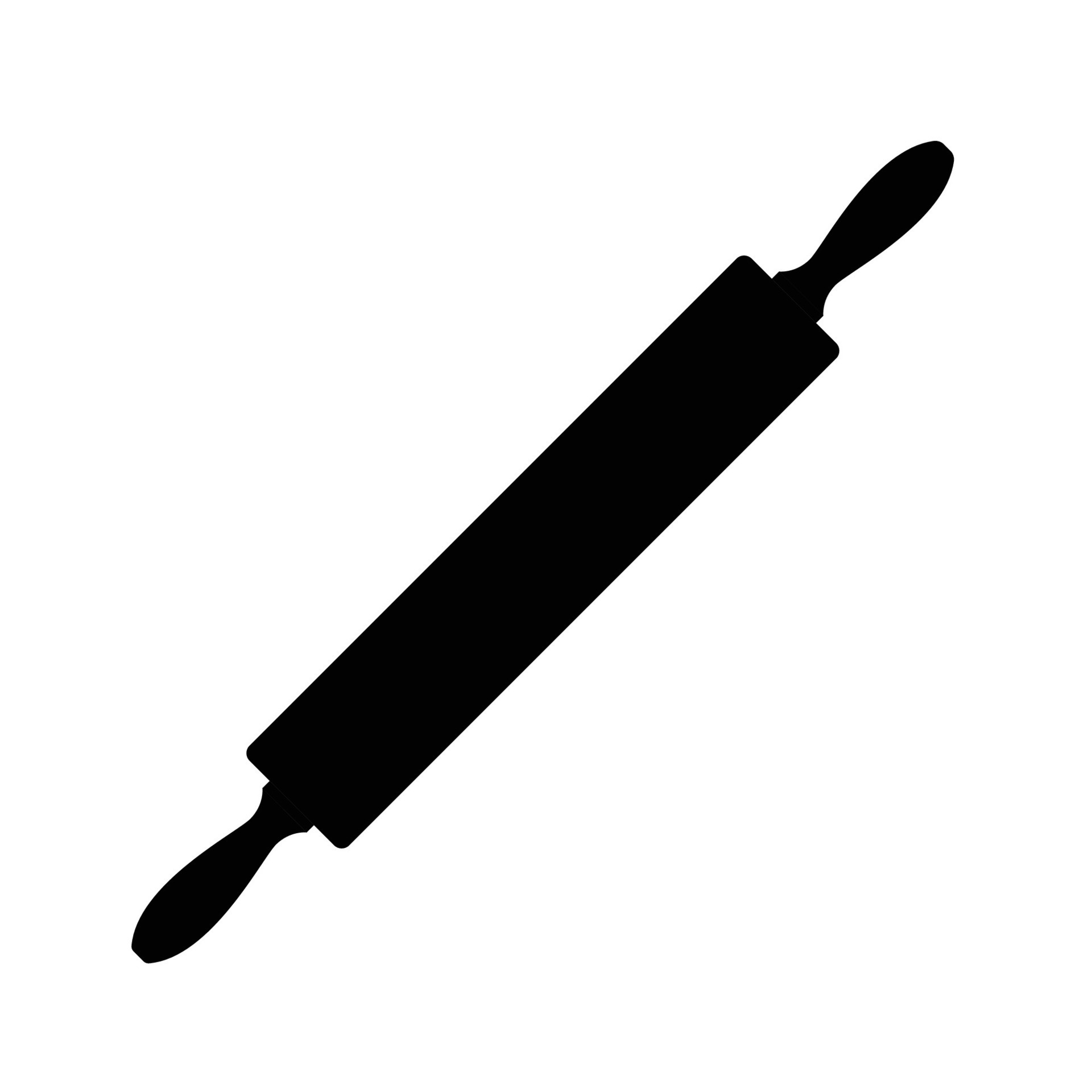Rolling Pin Silhouette. Black and White Icon Design Elements on ... Rolling Pin Silhouette. Black and White Icon Design Elements on ...