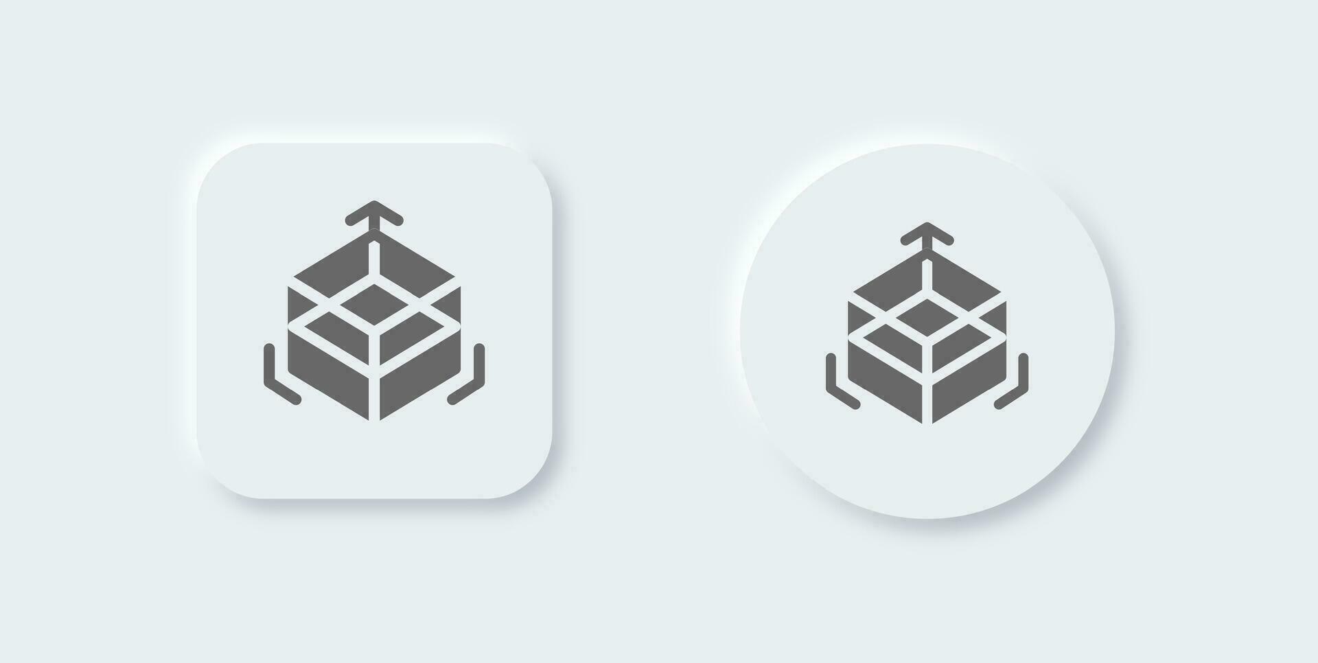 Three dimensional solid icon in neomorphic design style. 3d signs vector illustration. 27889585 ...