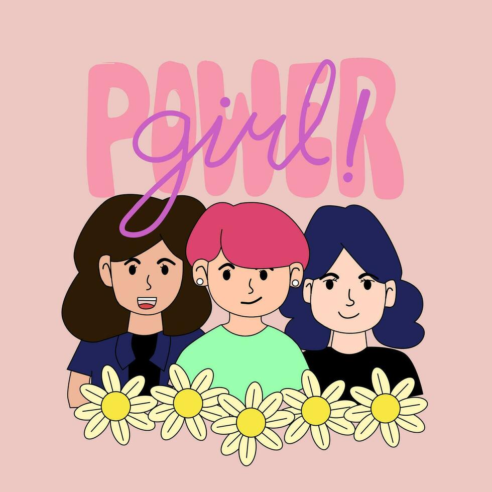 Woman Empowerment Gender Equality Concepts Crowd Of Women Of Diverse