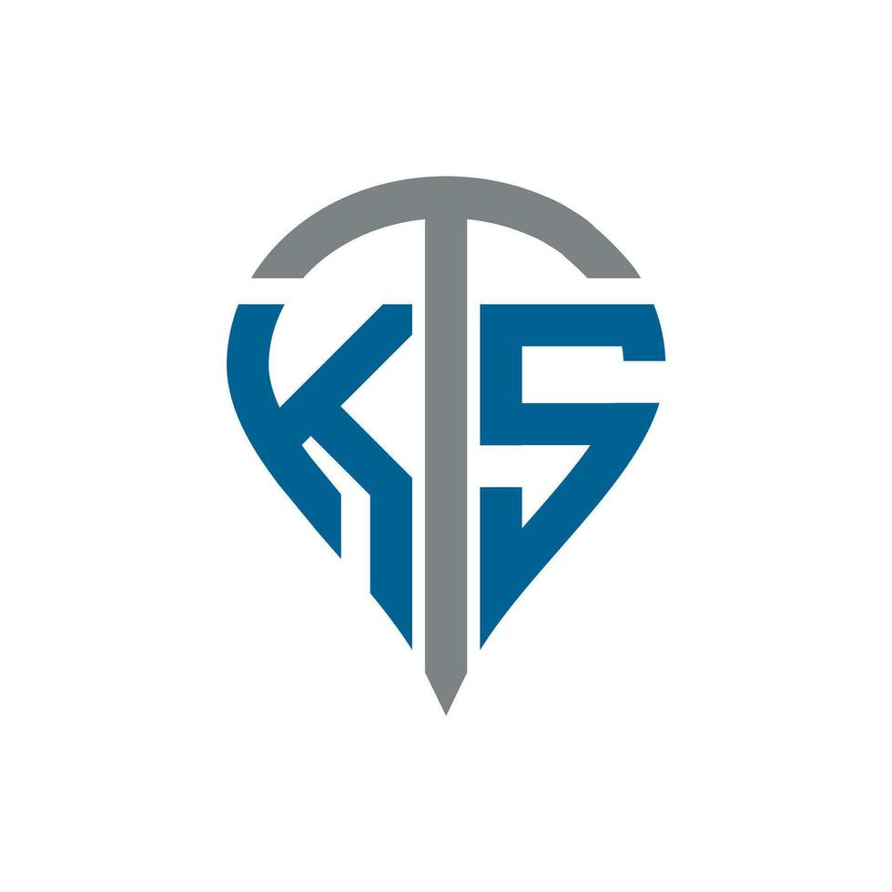 KTS letter logo design. KTS creative monogram initials letter logo ...