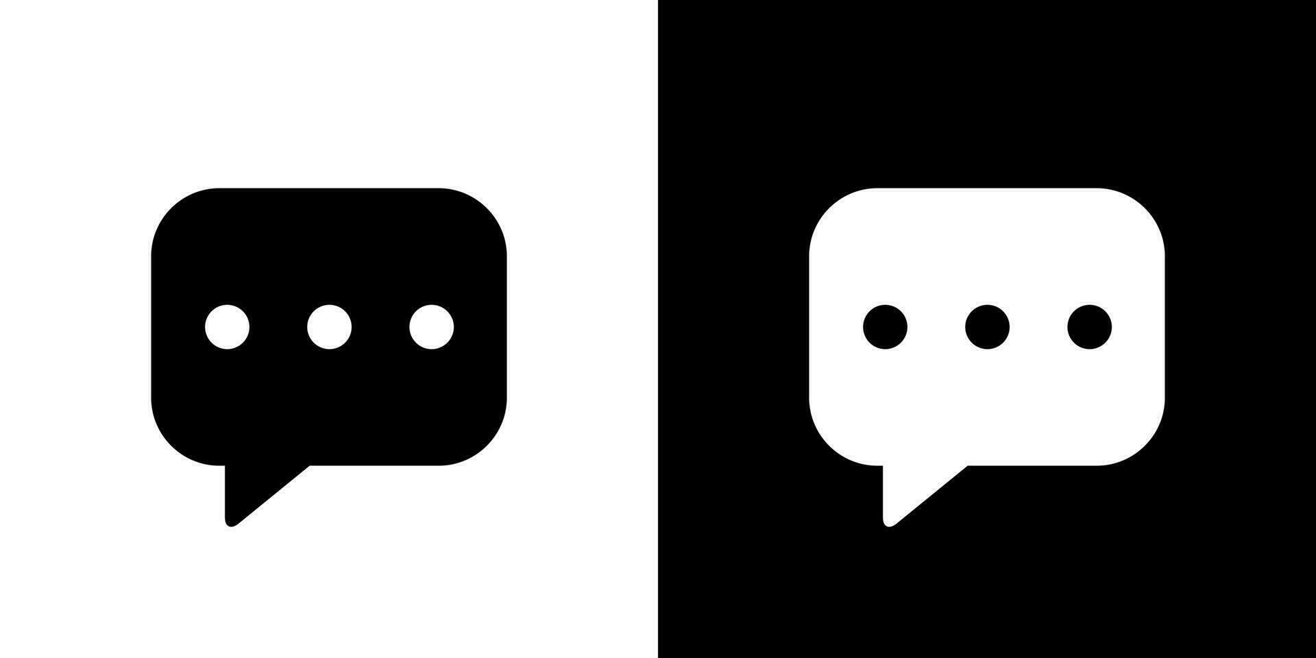 Comment icon vector in flat style. Social media speech bubble sign ...