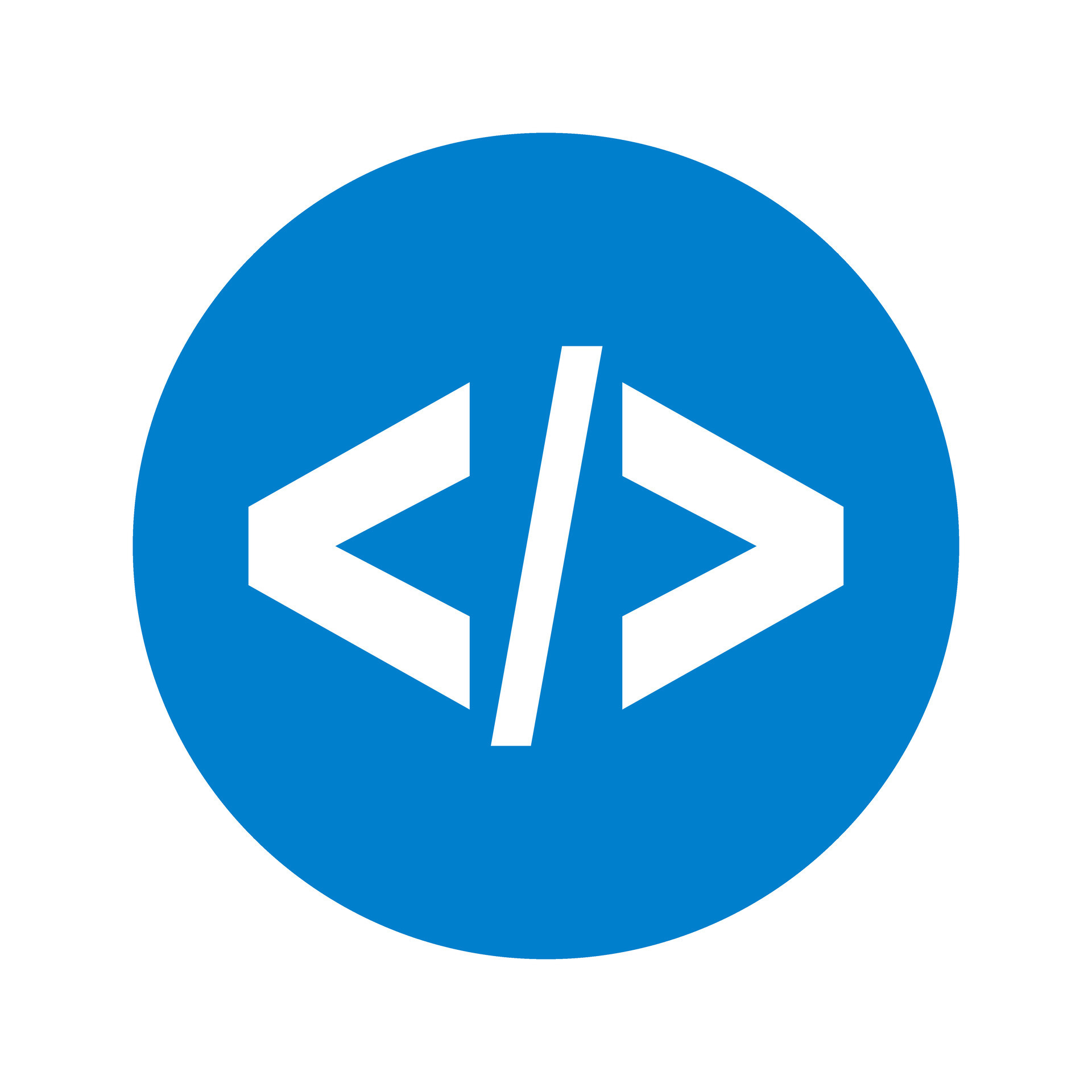 Round Code Mark Icon Programming And Coding Symbol Vector 27924228