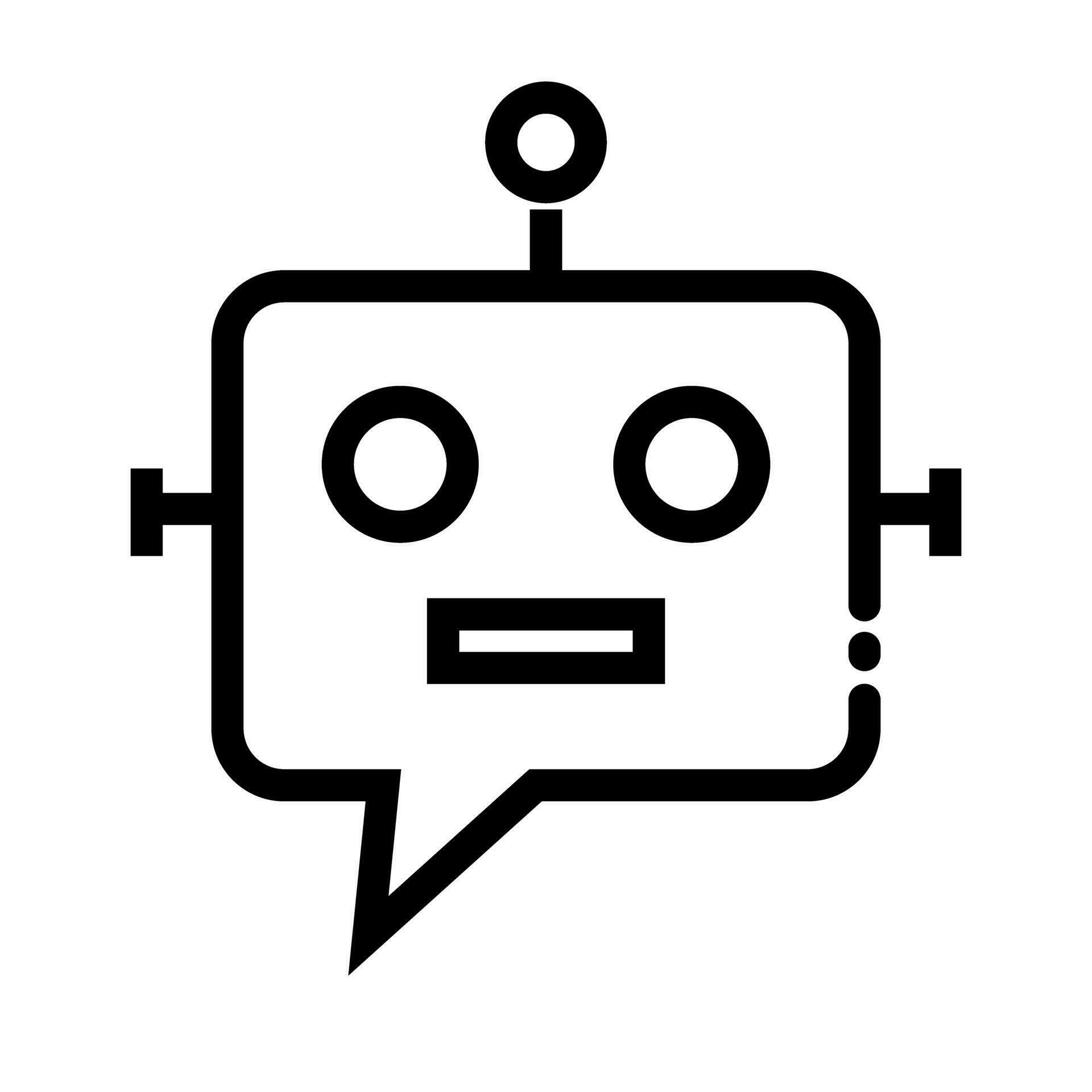 Chatbot Icon. AI chatbot. Support. Vector. 27924458 Vector Art at Vecteezy