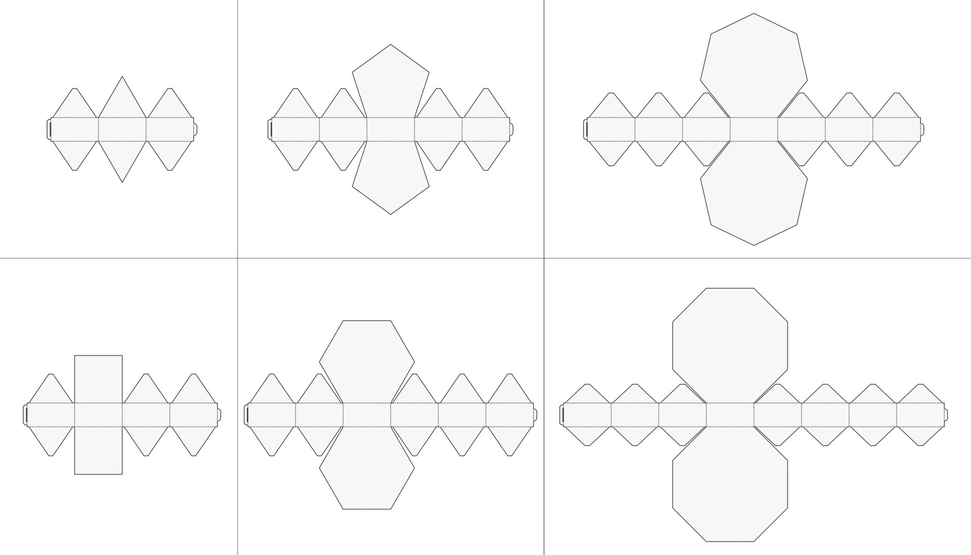 Editable Collection Foldable Box Die Cut Cube Template Blueprint Layout With Cutting And Scoring