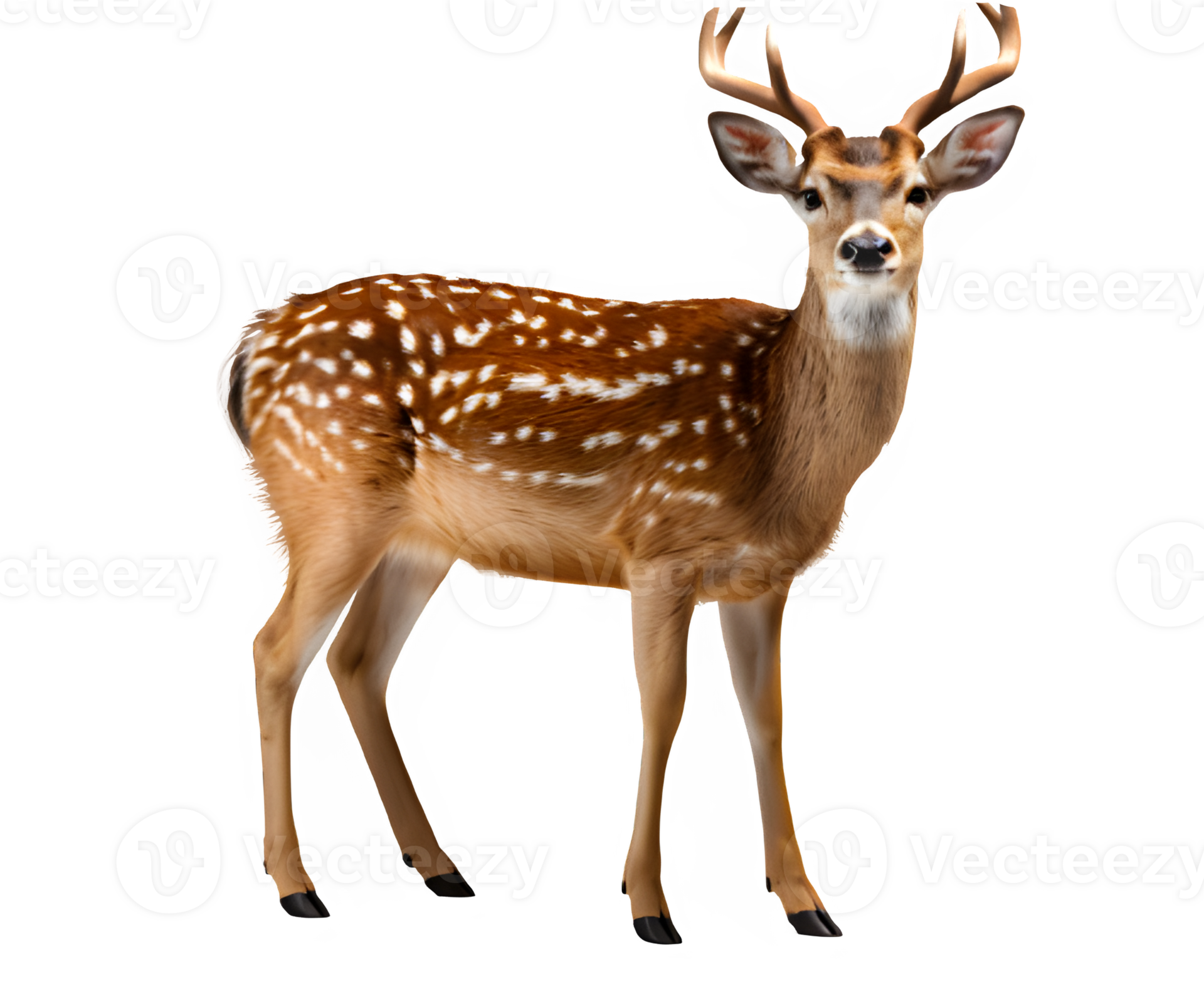 wild deer isolated on transparent background ,deer isolated cut out ...