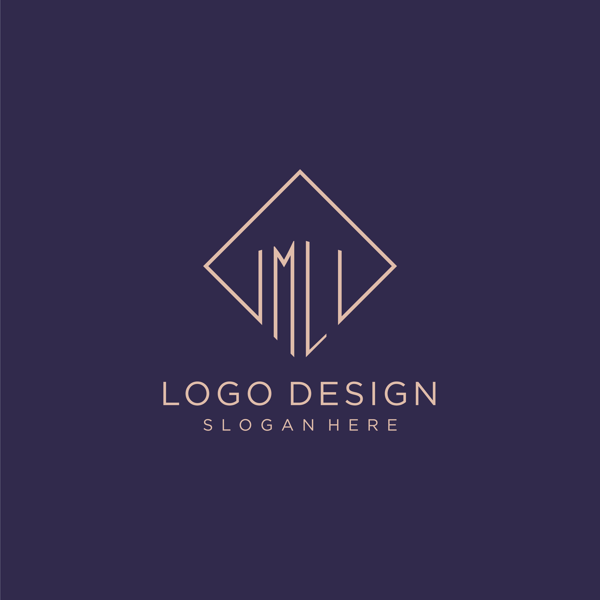 Initials Ml Logo Monogram With Rectangle Style Design 27933170 Vector Art At Vecteezy