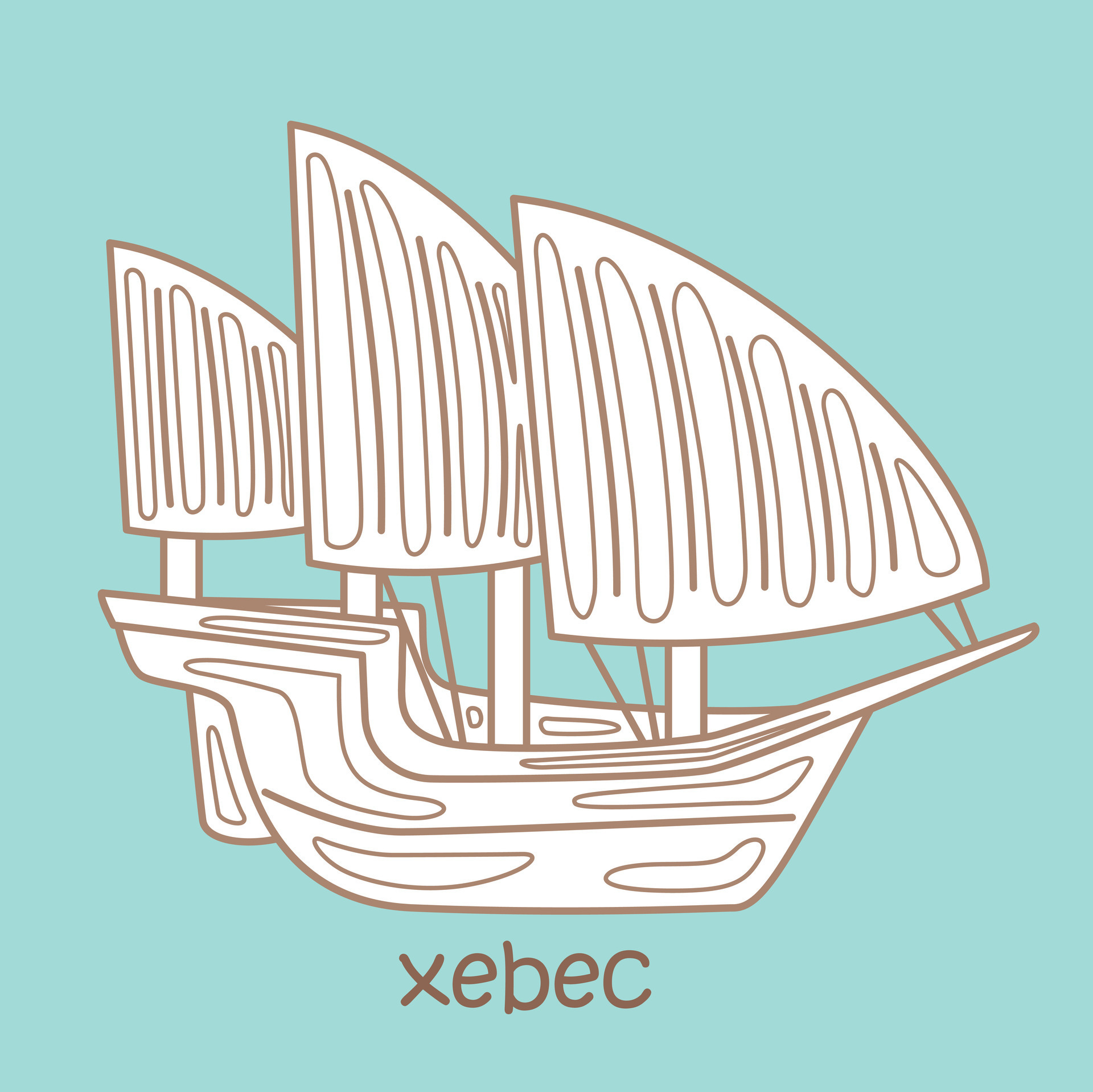 Xebec Clipart