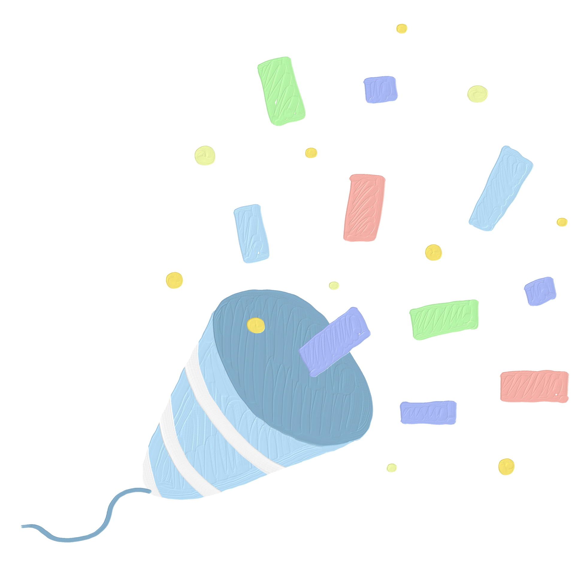 Blue Party Popper 27938844 PNG blue-party-popper-27938844-png