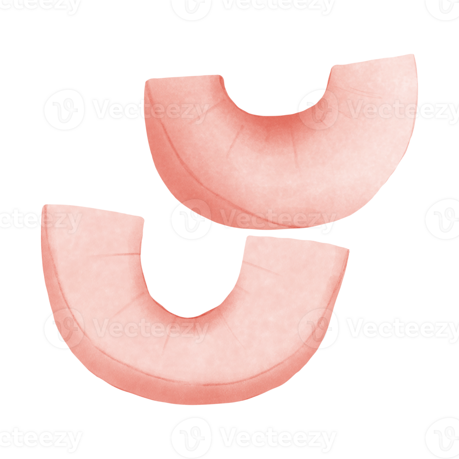 Peach Fruit Slice Illustration 27938865 Png