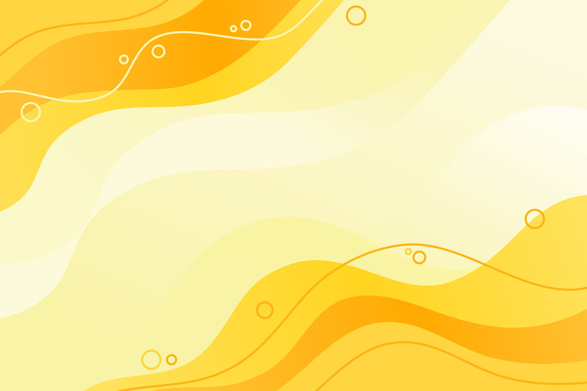 Abstract Background With Wavy Shapes In Yellow Colors Suitable For Copy Space Presentations