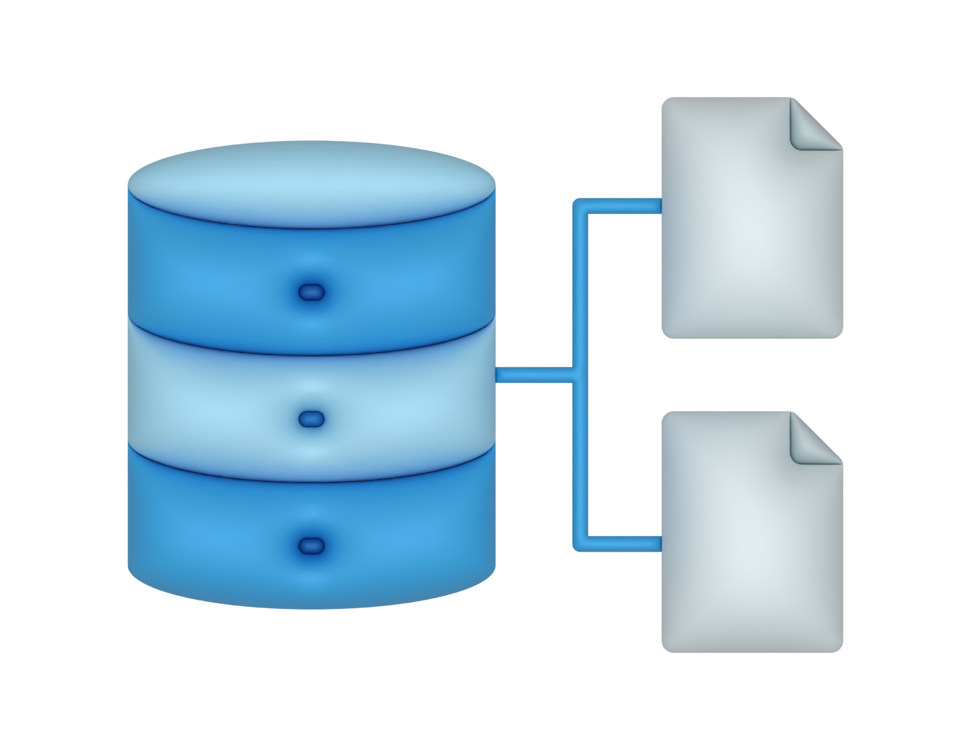 Blue Database Server Hosting Files 27942000 Png