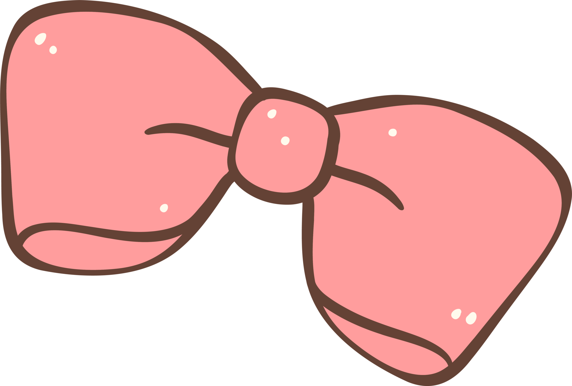 Pink Cheer Bow Clipart