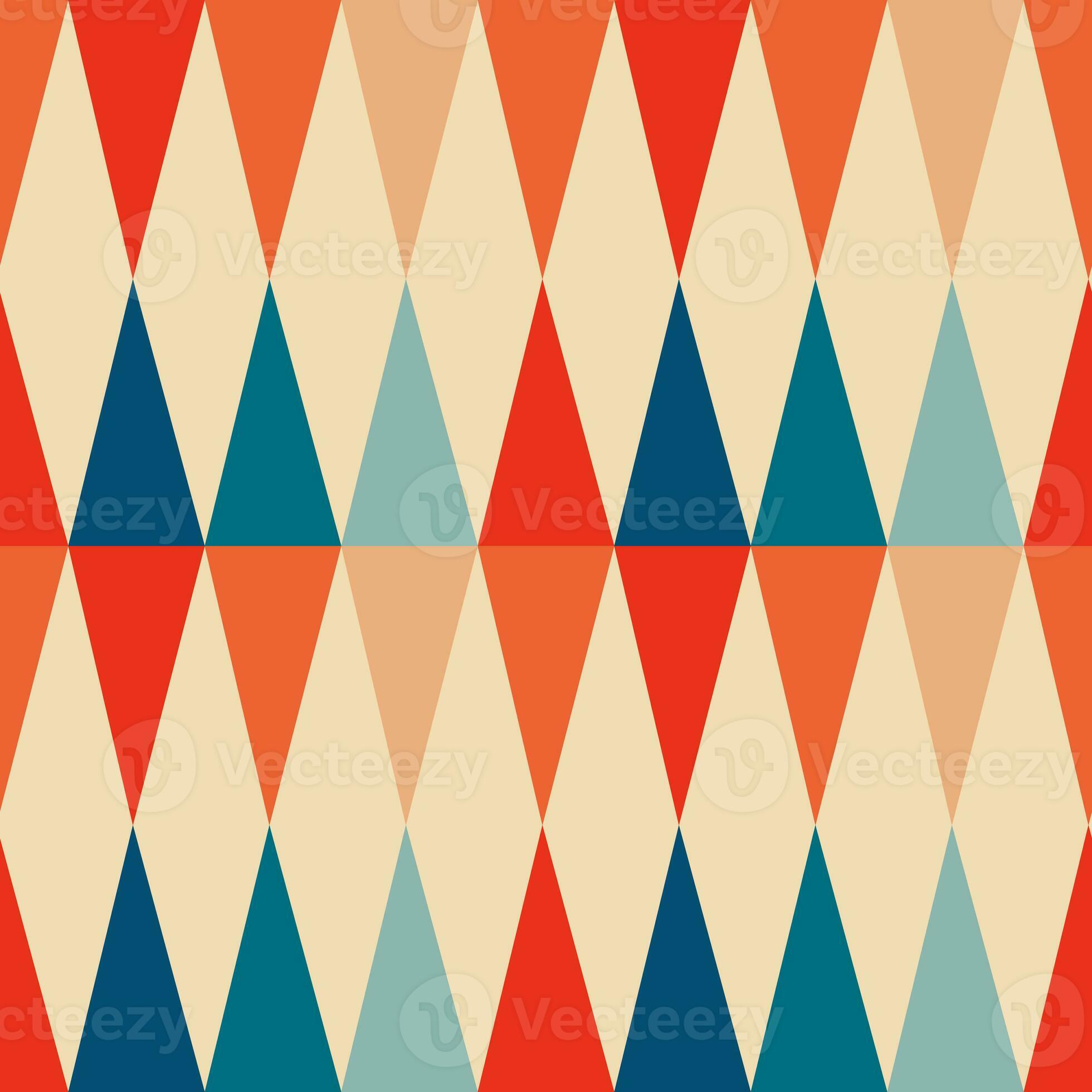 Vintage aesthetic pattern with triangles in the style of the 70s and 60 27949074 Stock Photo at ...