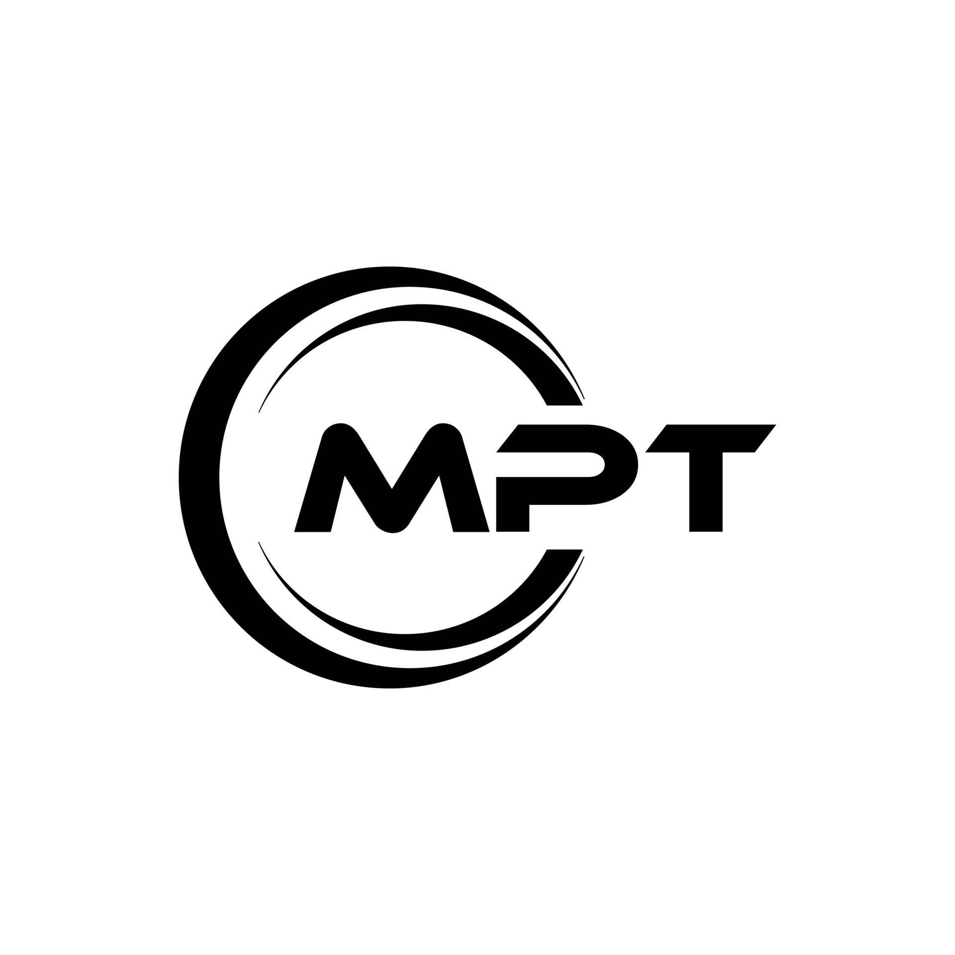 mpt logo diseño, inspiración para un único identidad. moderno elegancia y creativo diseño ...