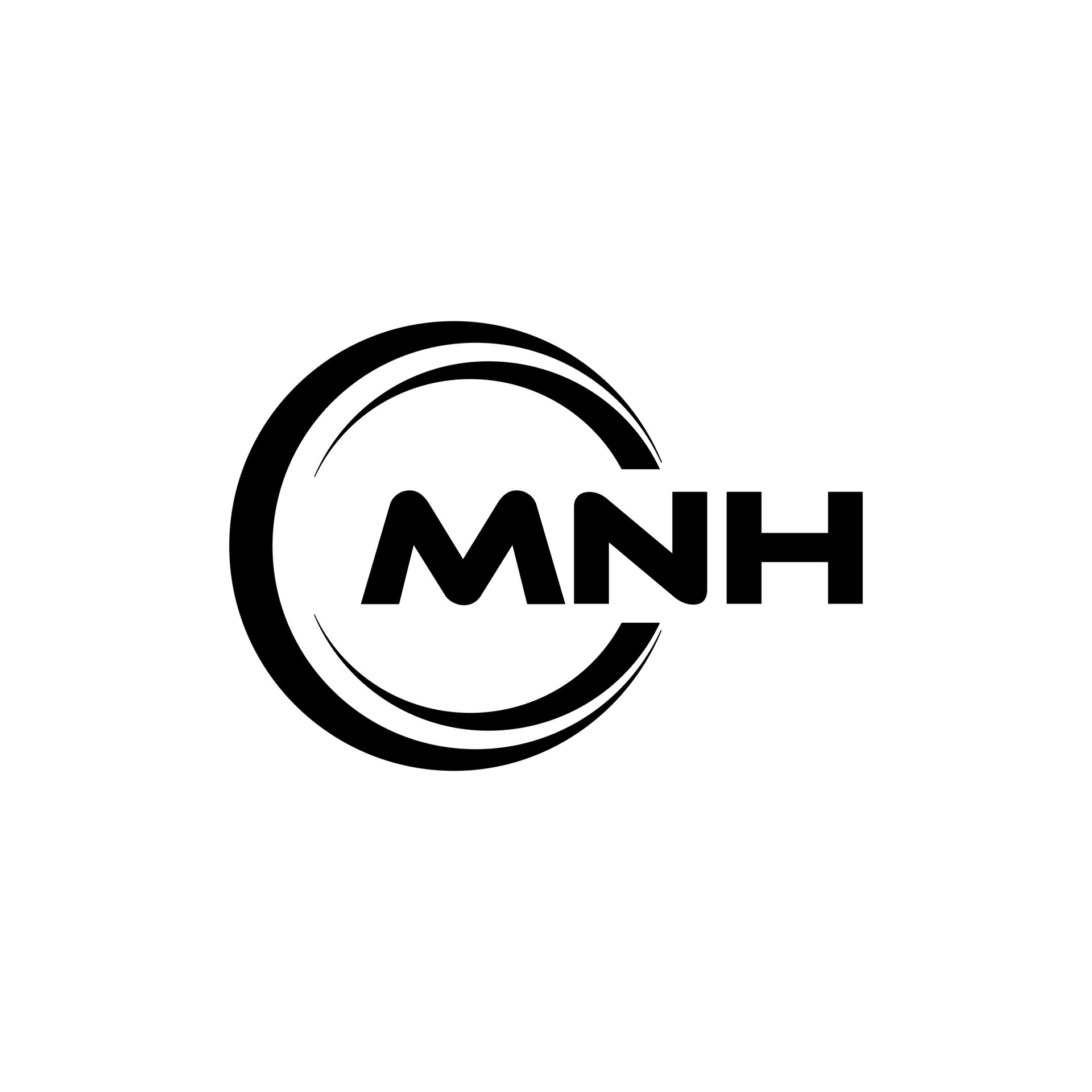 MNH Logo Design, Inspiration for a Unique Identity. Modern Elegance and ...