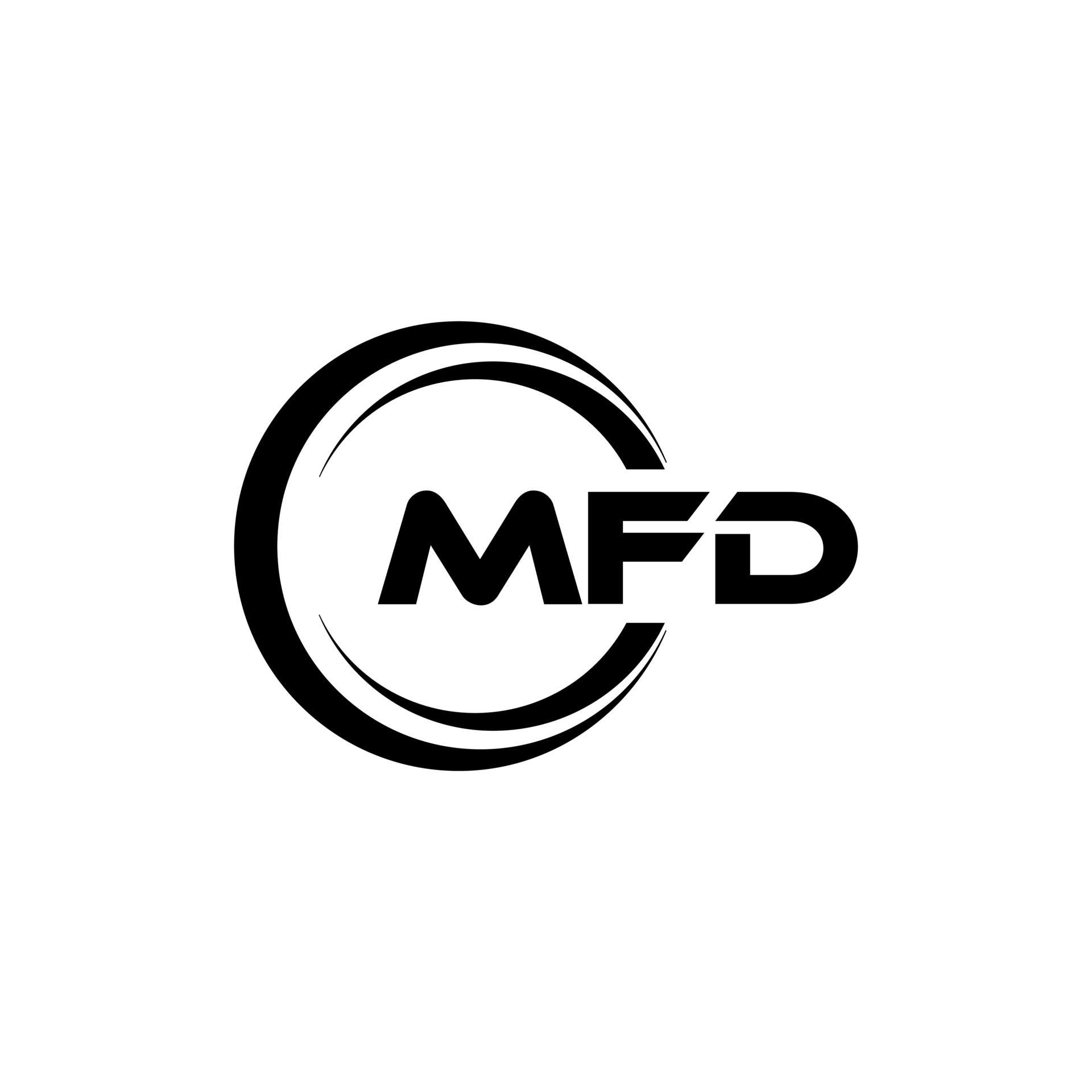 mfd logo diseño, inspiración para un único identidad. moderno elegancia y creativo diseño ...