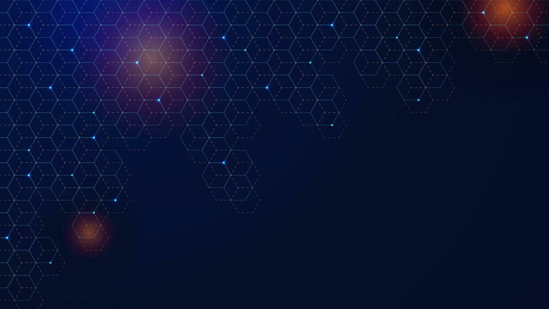 Abstract Modern Scientific Background With Hexagons Patter For Molecular Structure Big Data