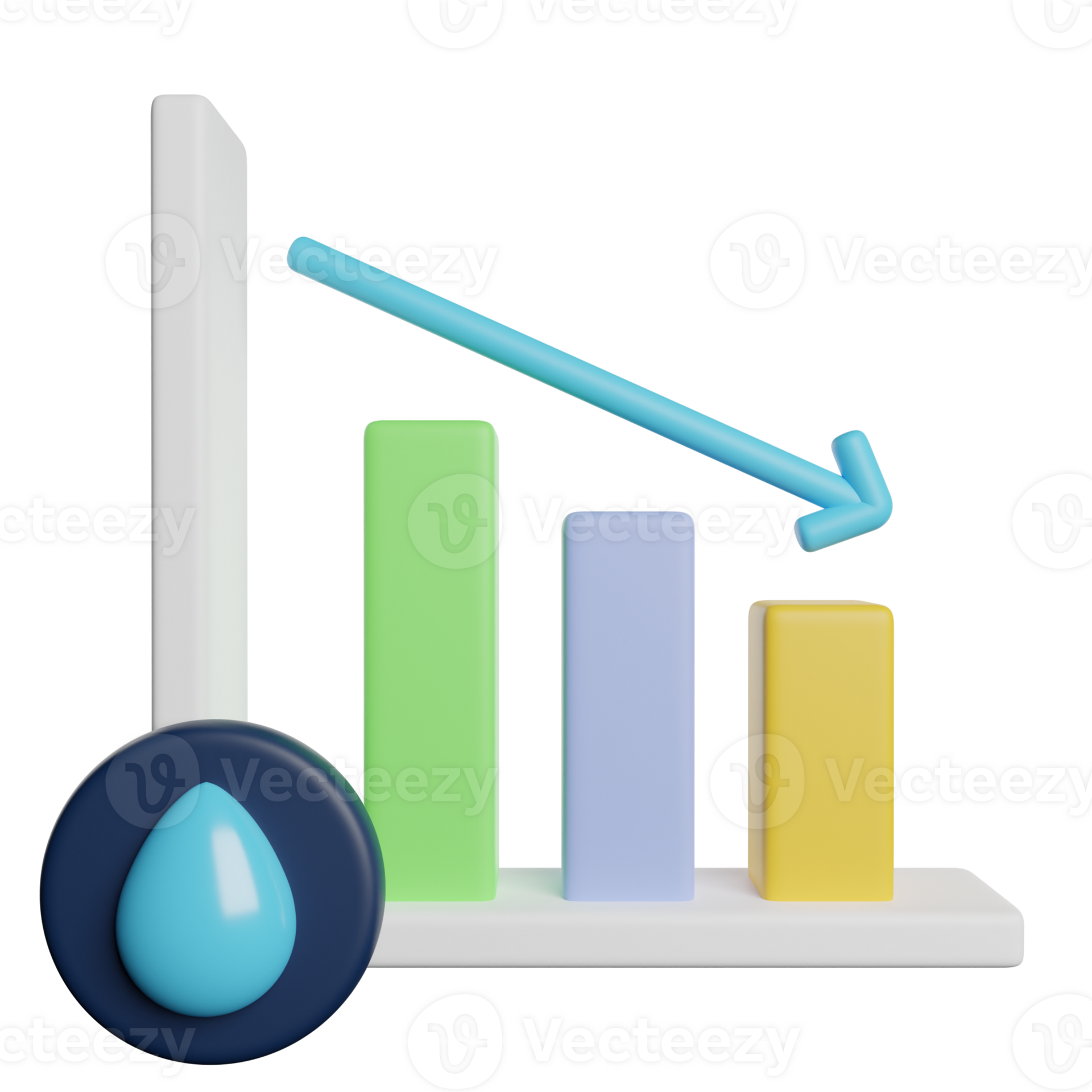 Analytics Decrease Graph 27950869 PNG