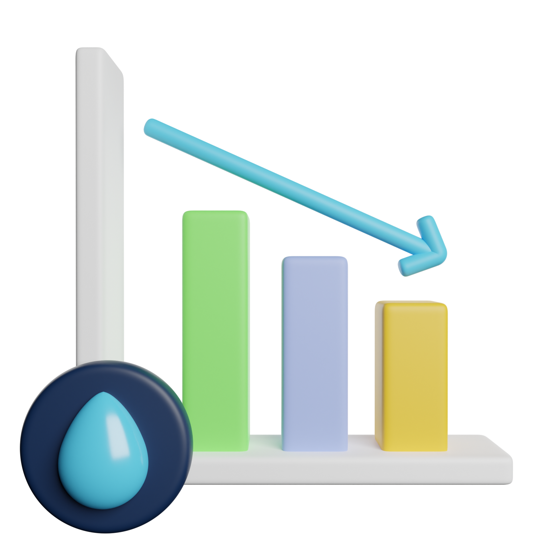 Analytics Decrease Graph 27950869 PNG