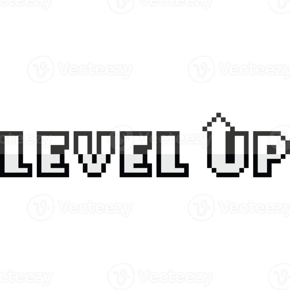 Pixel art level up text 27951003 PNG Pixel art level up text 27951003 PNG