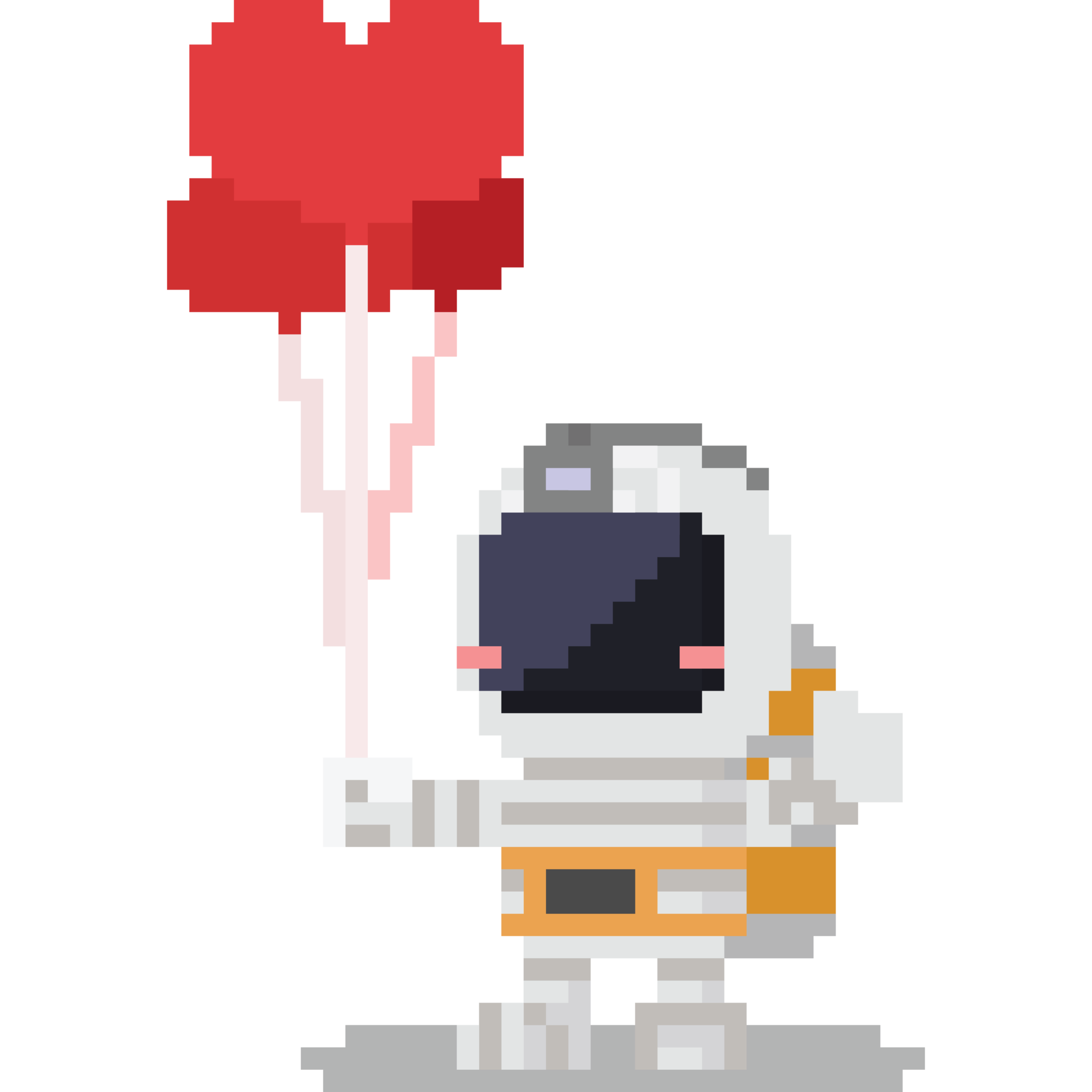 Pixel art astronaut character with balloons 27951046 PNG Pixel art astronaut character with balloons 27951046 PNG