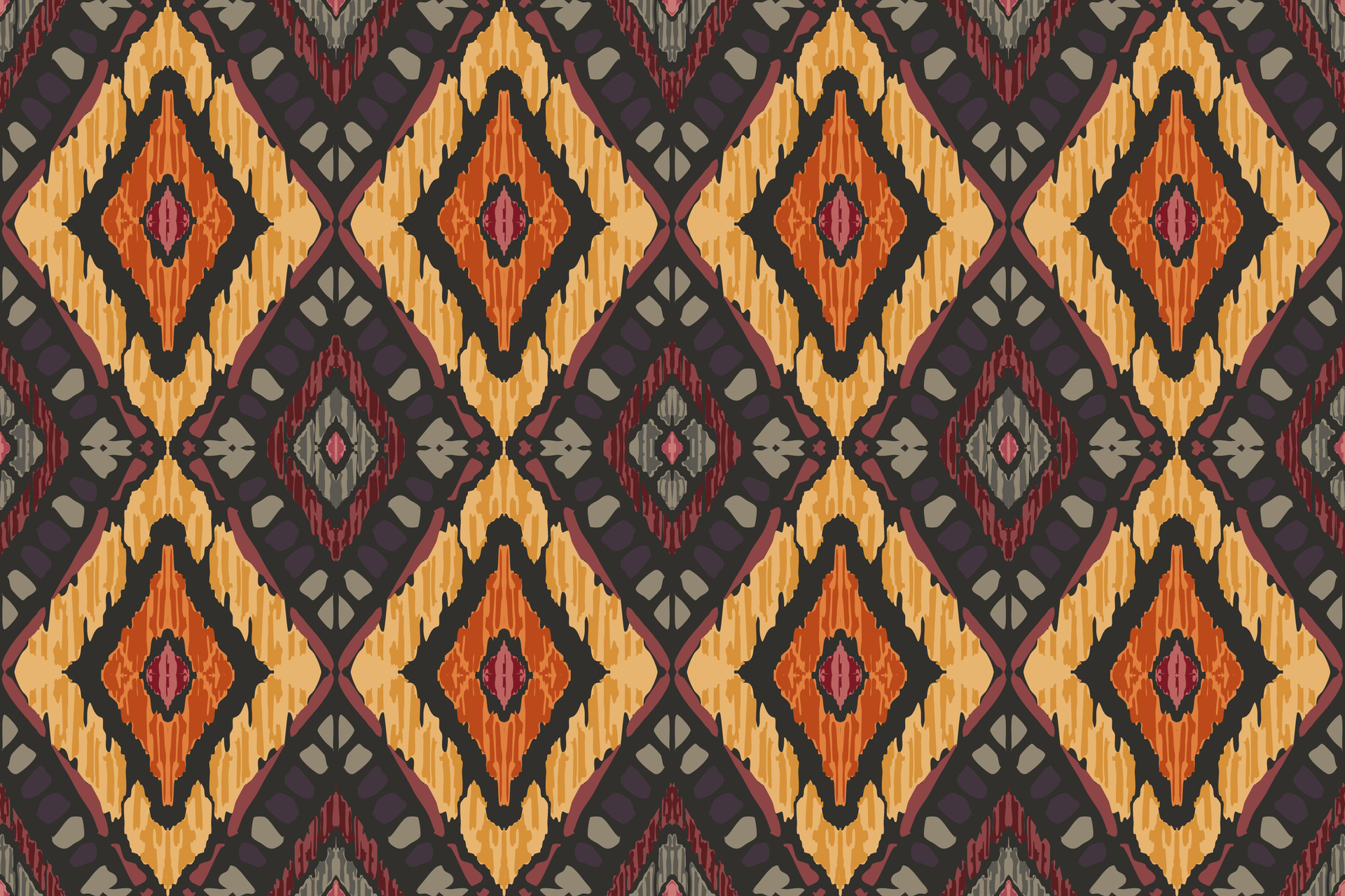 Ikat paisley embroidery on gray background.geometric ethnic oriental ...