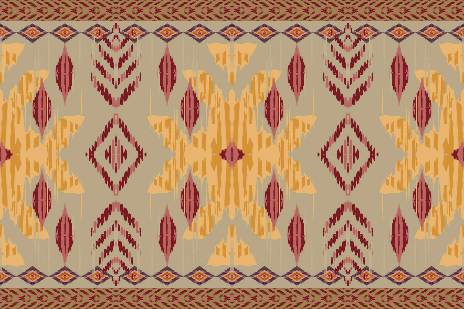 Ikat paisley embroidery on gray background.geometric ethnic oriental ...