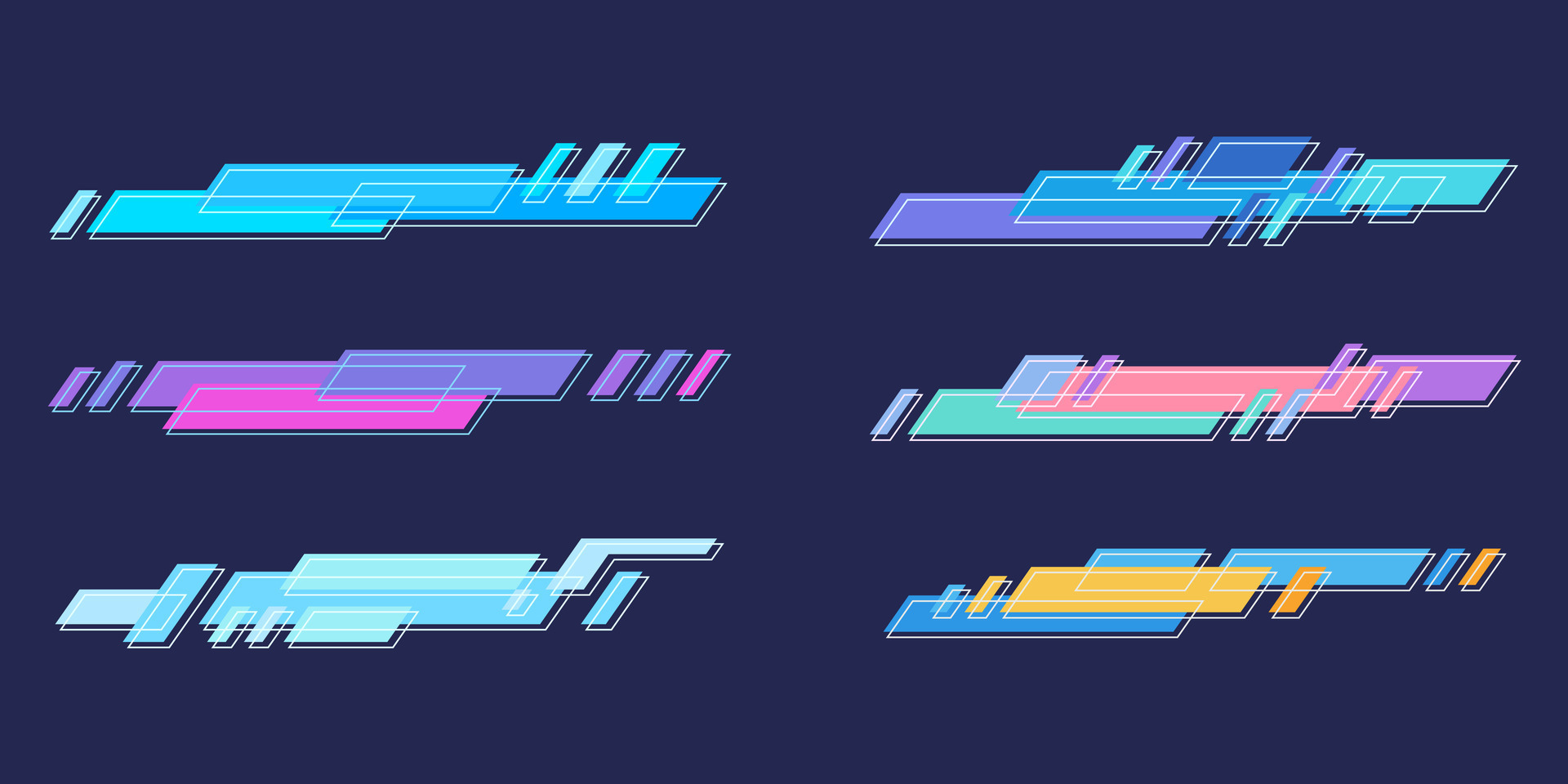 digital graphic lined bar flat design set 27960576 Vector Art at Vecteezy