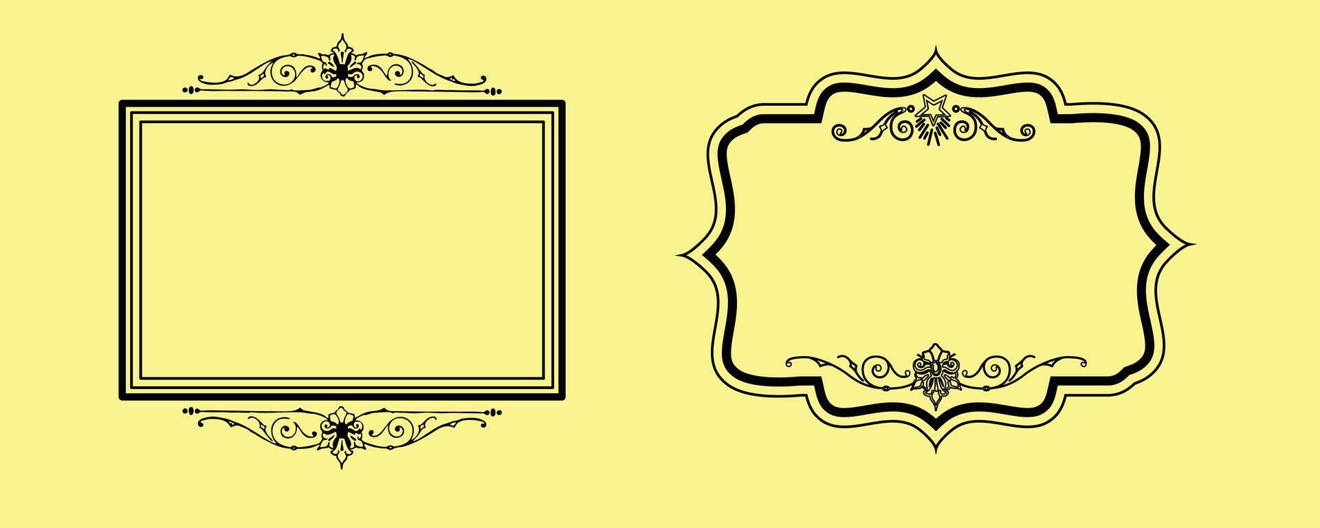 Frames element design collection set 27961625 Vector Art at Vecteezy