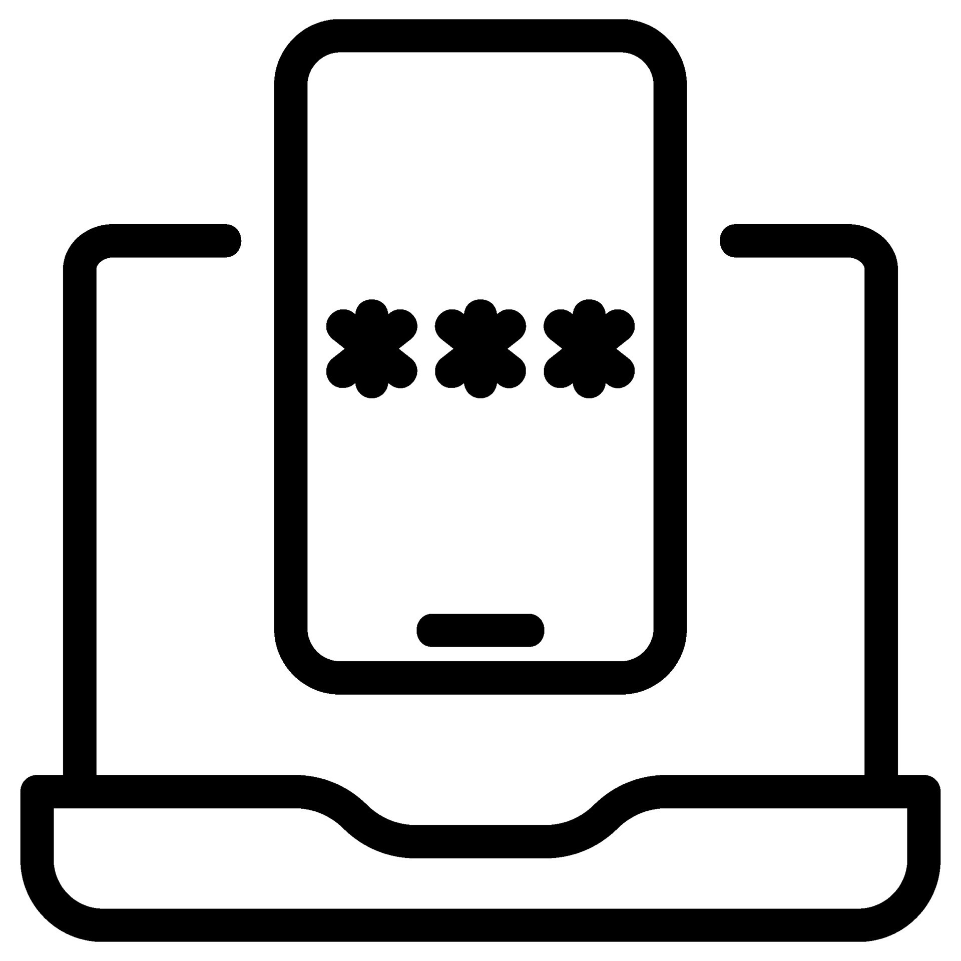 Two Factor Authentication Line Icon 27962305 Vector Art At Vecteezy