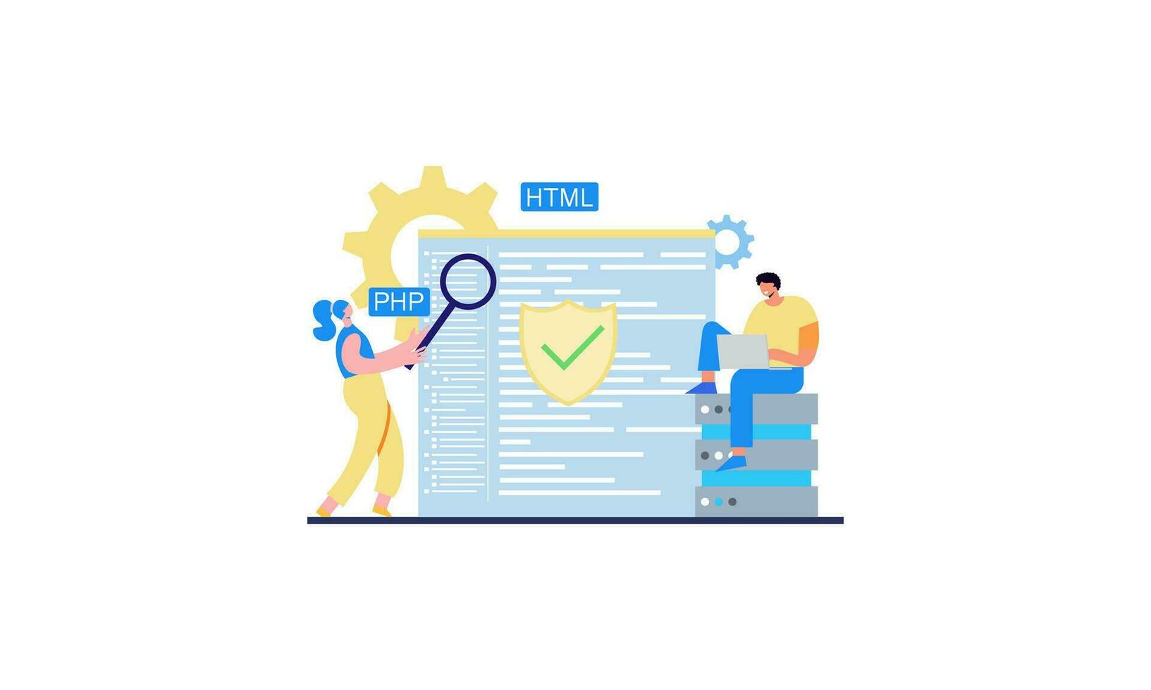 Development concept software development process website interface ...