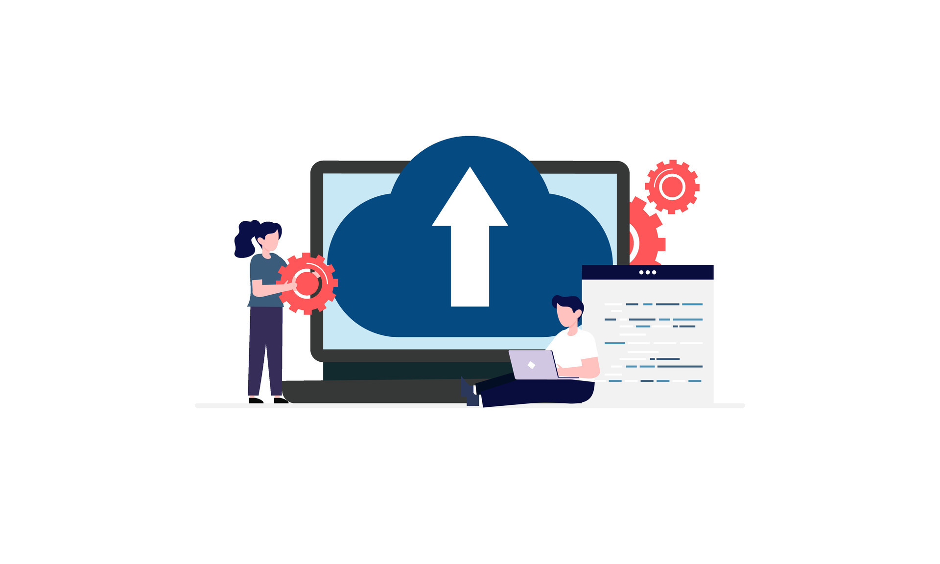 Development concept software development process website interface ...