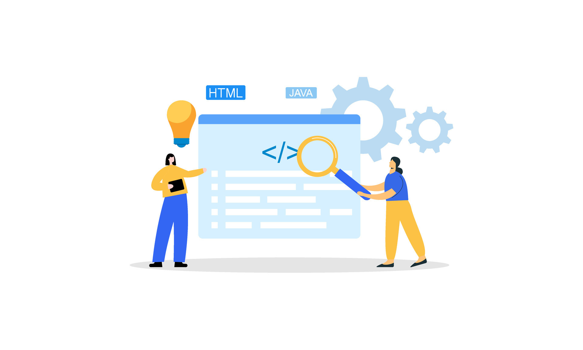 Development concept software development process website interface design improvement ...