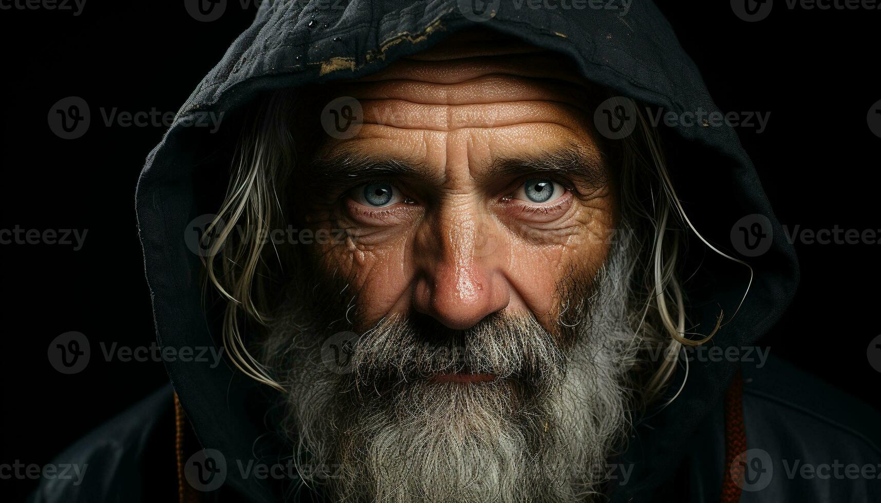 Aging process reveals sadness in the portrait of a senior man generated ... Aging process reveals sadness in the portrait of a senior man generated ...