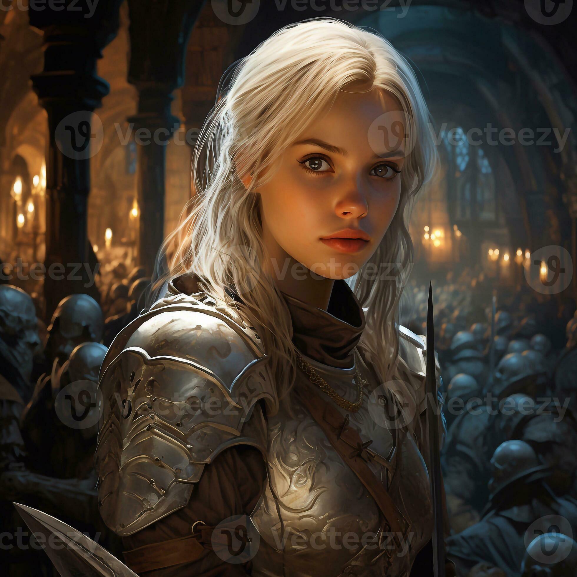 Young Woman With Silver Blonde Shoulder Length Hair Captivating Beauty