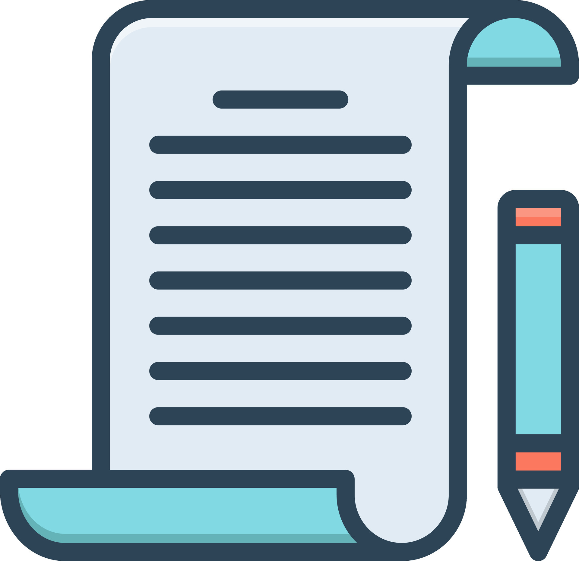 color icon for assignment 27970497 Vector Art at Vecteezy