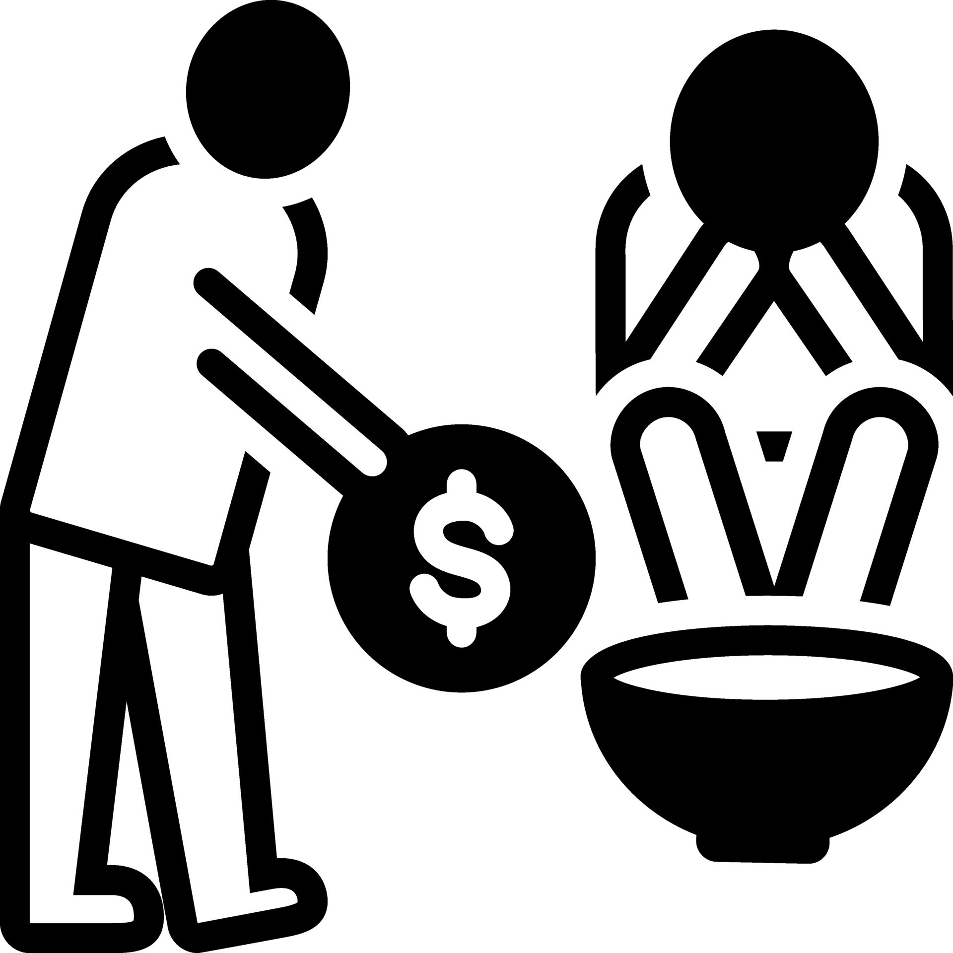 solid icon for poor 27970598 Vector Art at Vecteezy