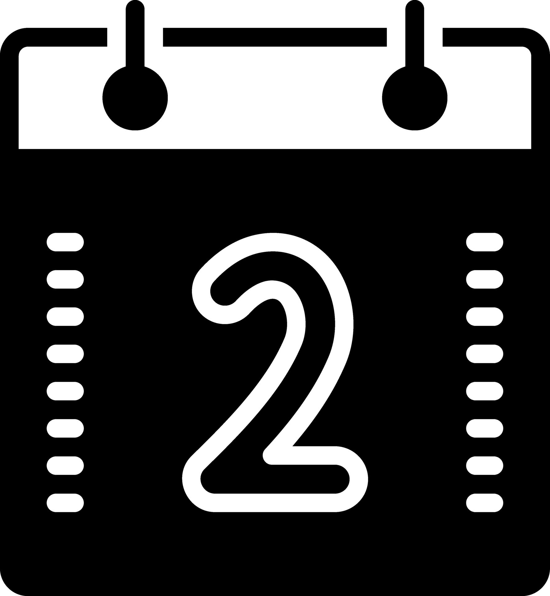 solid icon for two 27970791 Vector Art at Vecteezy