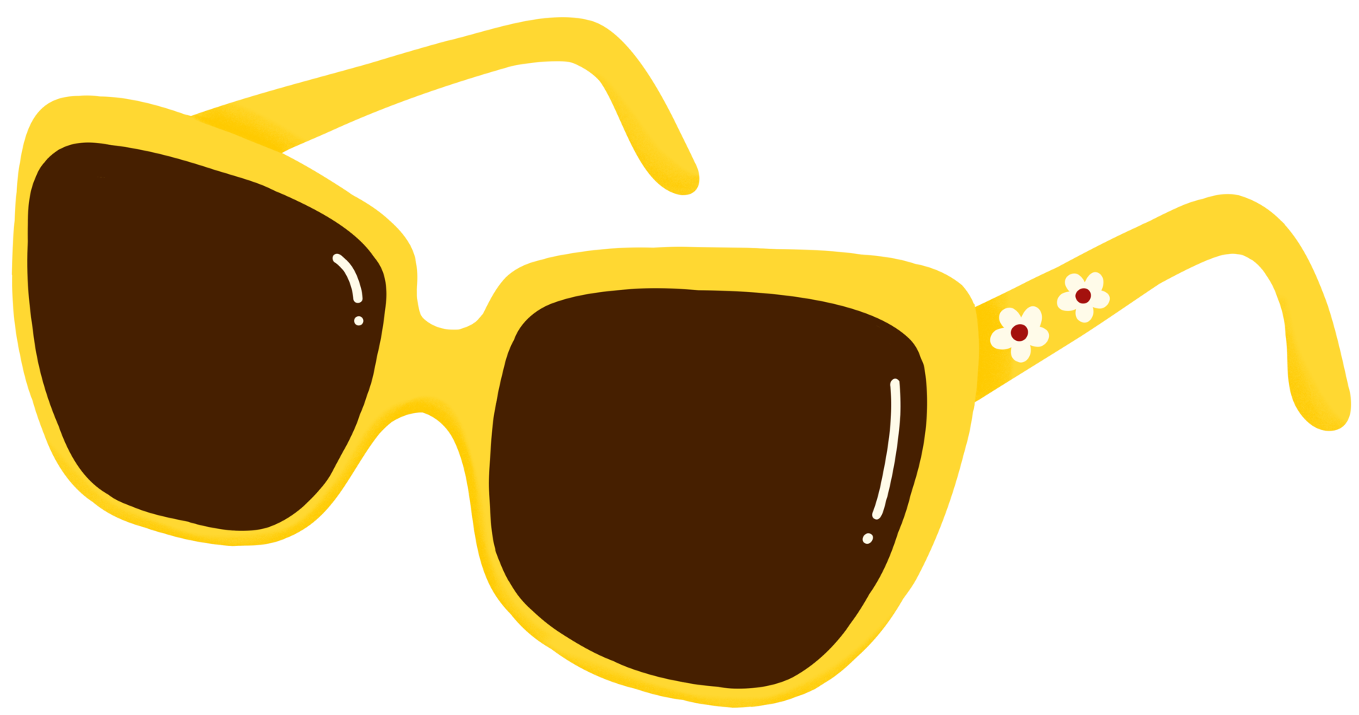 Trendy Fashion Sunglasses Yellow Model 27971289 Png