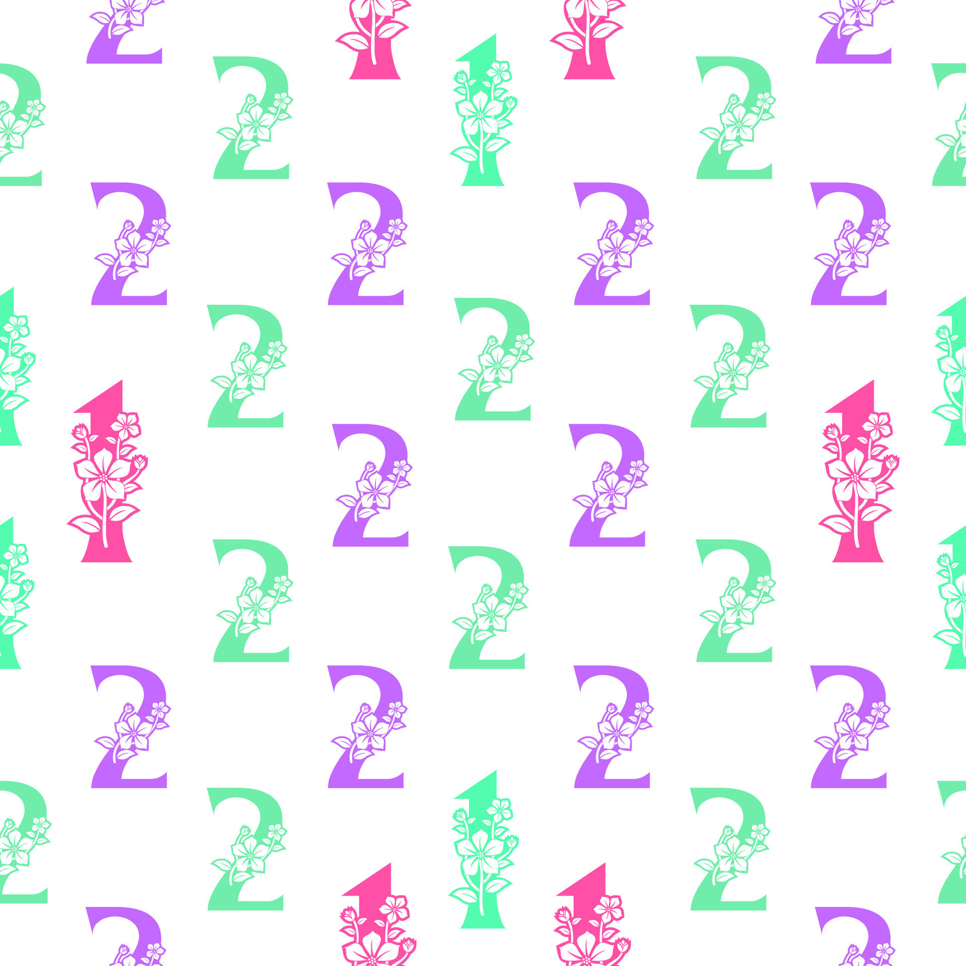 Seamless pattern of numbers. 27971329 Vector Art at Vecteezy