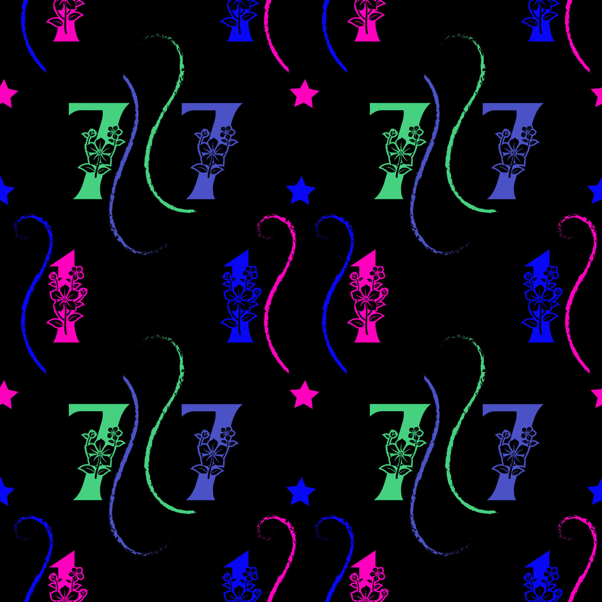 Seamless pattern of numbers. 27971332 Vector Art at Vecteezy