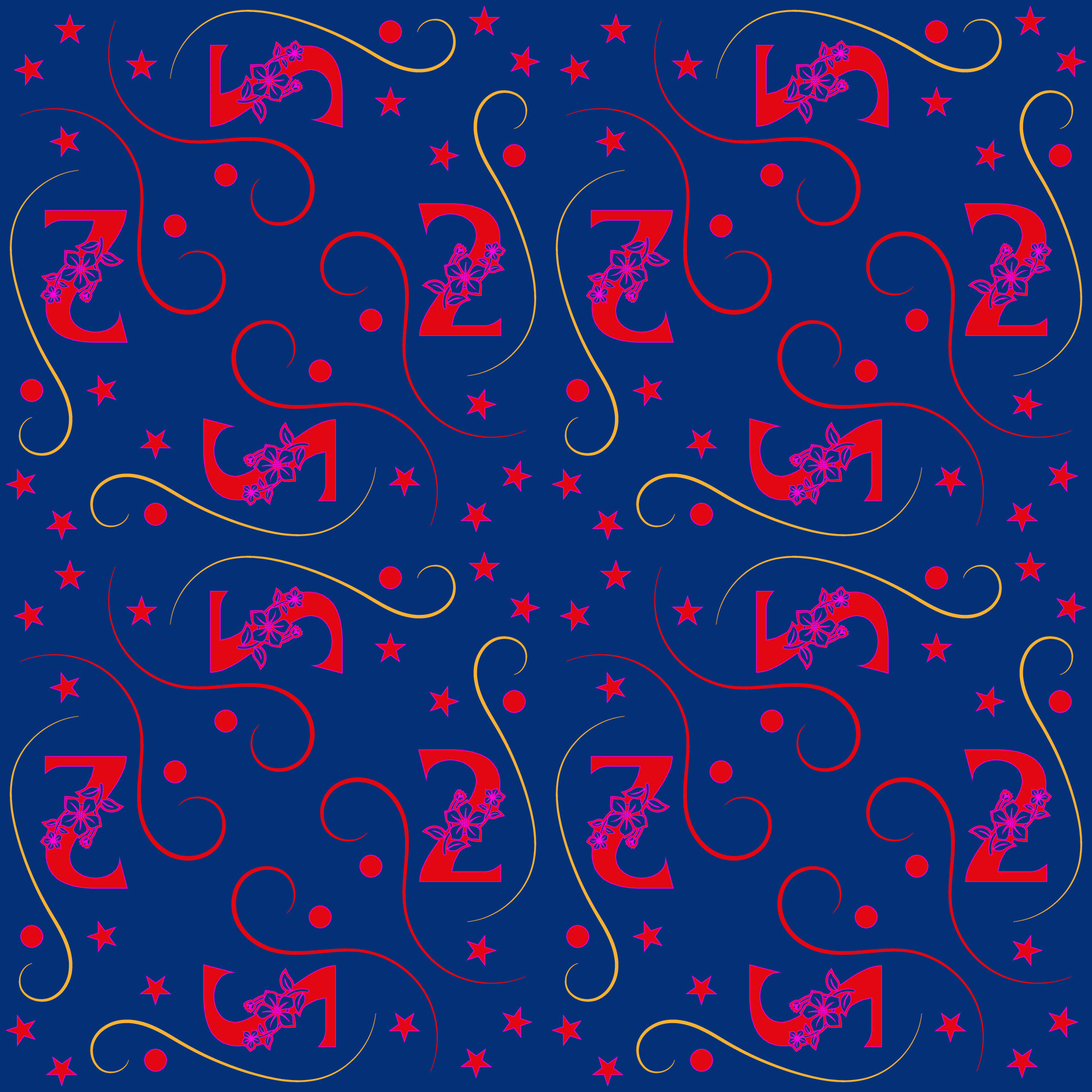 Seamless pattern of numbers. 27971346 Vector Art at Vecteezy