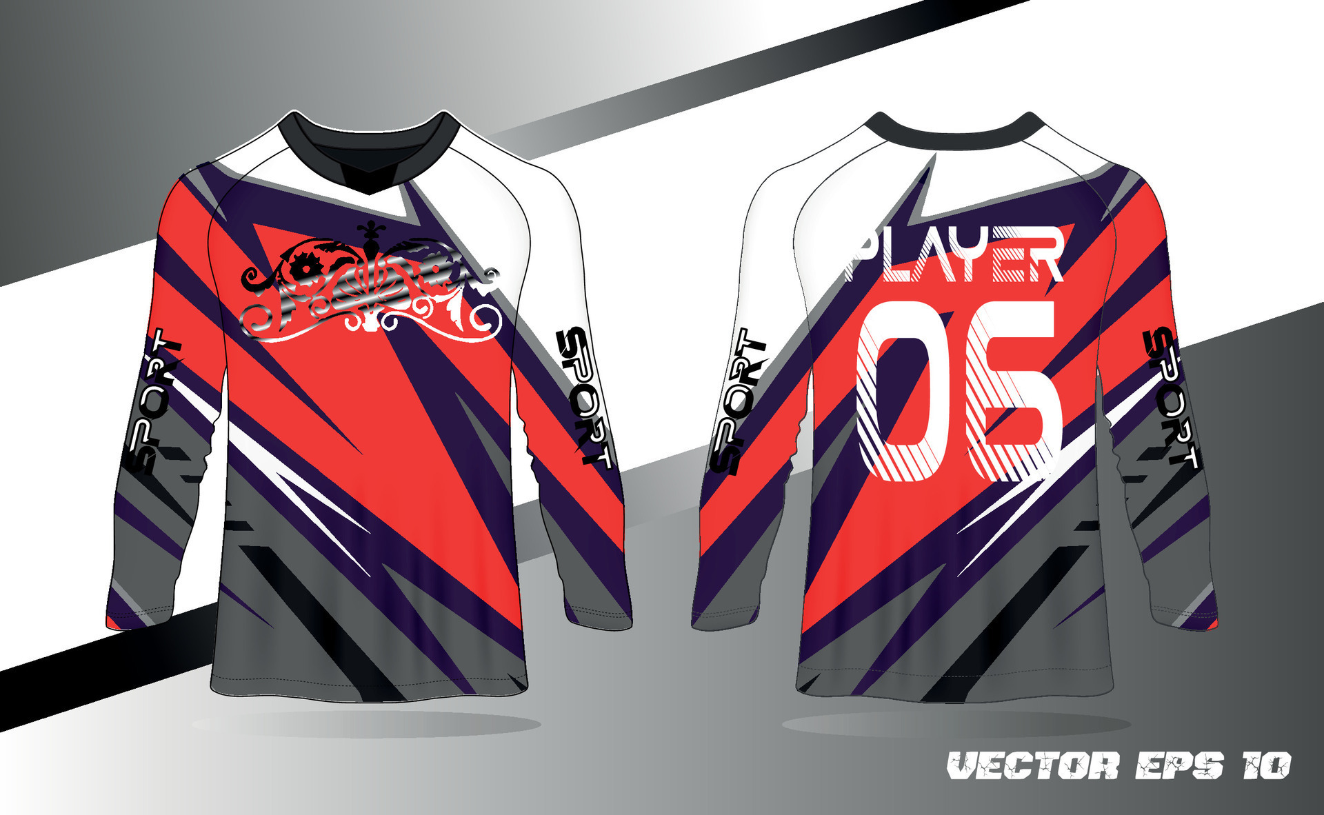Abstract Textured Sports Jersey Design T Shirt For Racing Football