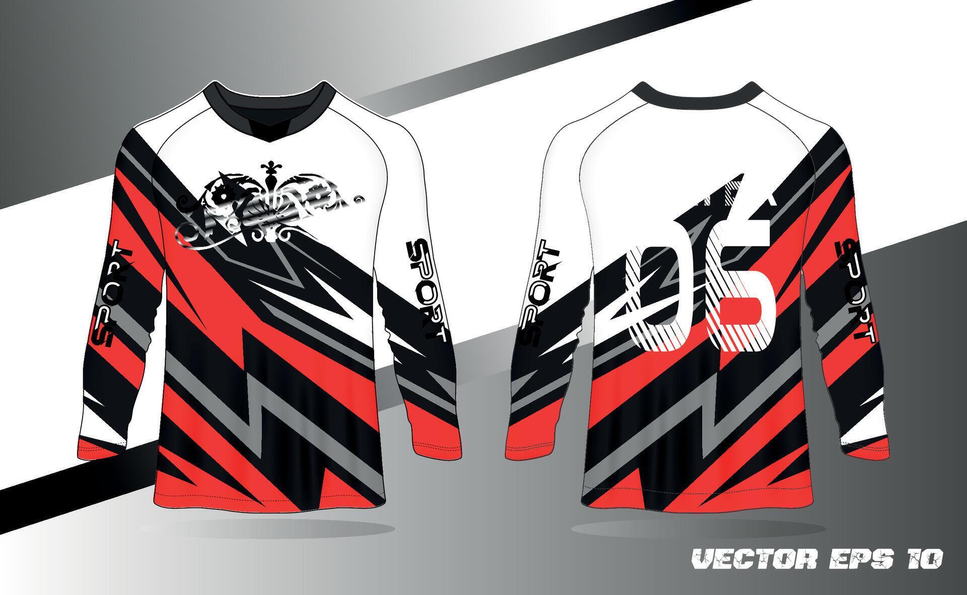 Abstract Textured Sports Jersey Design T Shirt For Racing Football